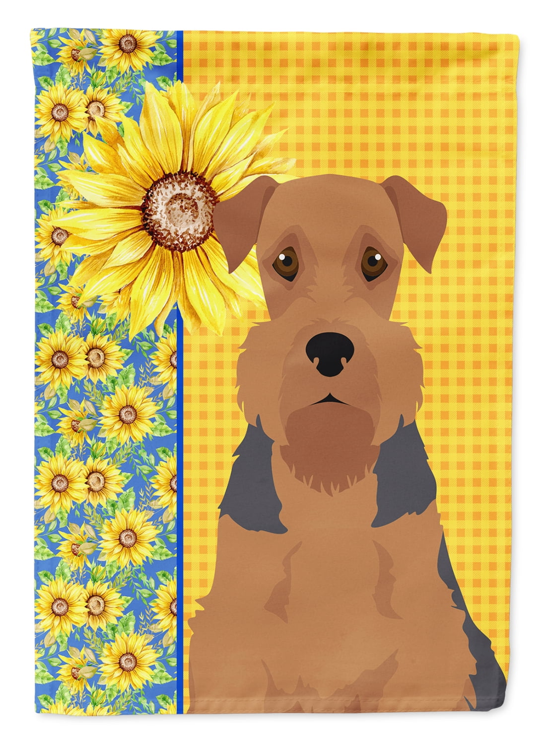 Carolines Treasures 11.25 x 15.5 in. Summer Sunflowers Grizzle & Tan ...