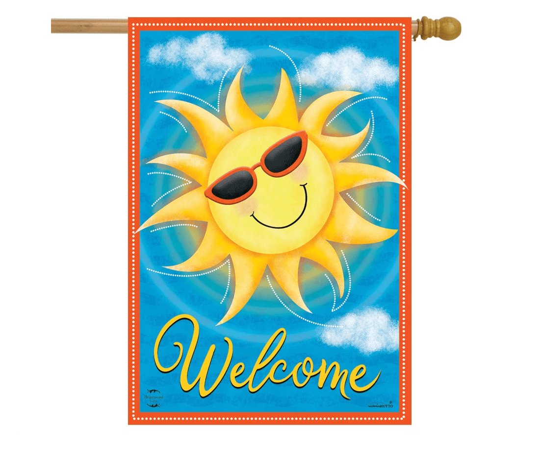 Summer Sunshine Flag 28x40 POLE NOT INCLUDED House Flag - Walmart.com