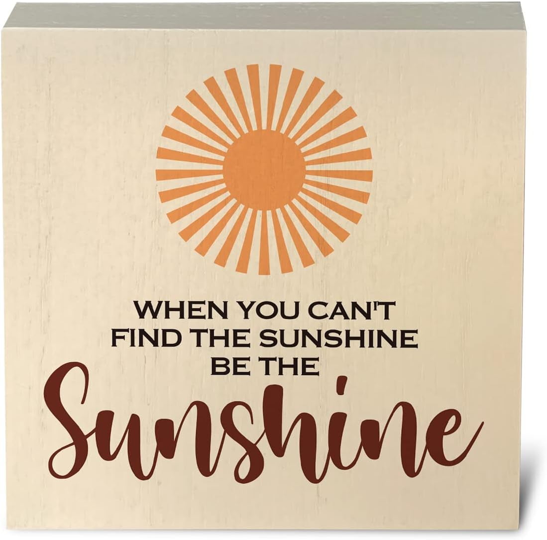 Summer Sunshine Wood Box Sign Rustic Farmhouse Style Sunshine Theme ...