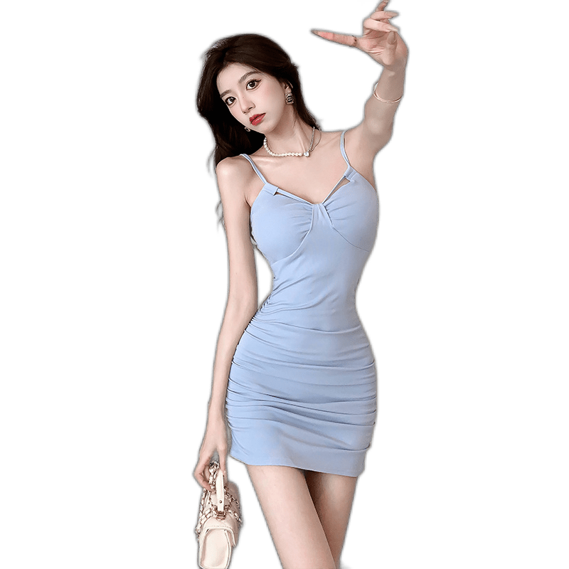 Summer Suspender Dress Sexy Hot Girl Sexy Short Skirt With Slim Fitting High End Bag