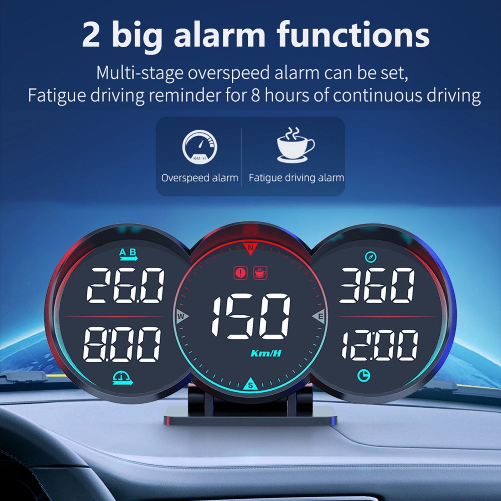 Summer Svaings, Car Head-up Display, Universal Speed Meter, for Cars ...