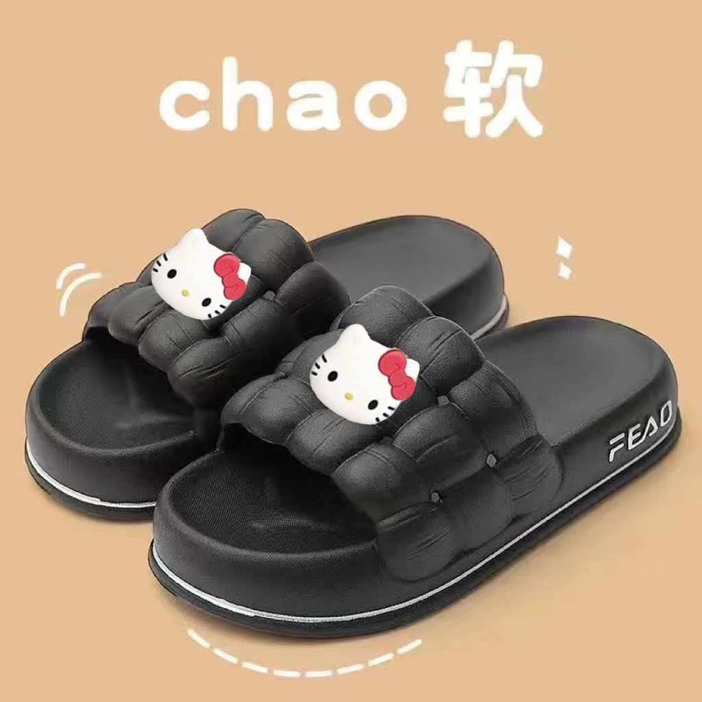 Summer Sweet Hello Kitty Anime Kawaii Sanrio Pvc Slippers Cute Cartoon ...