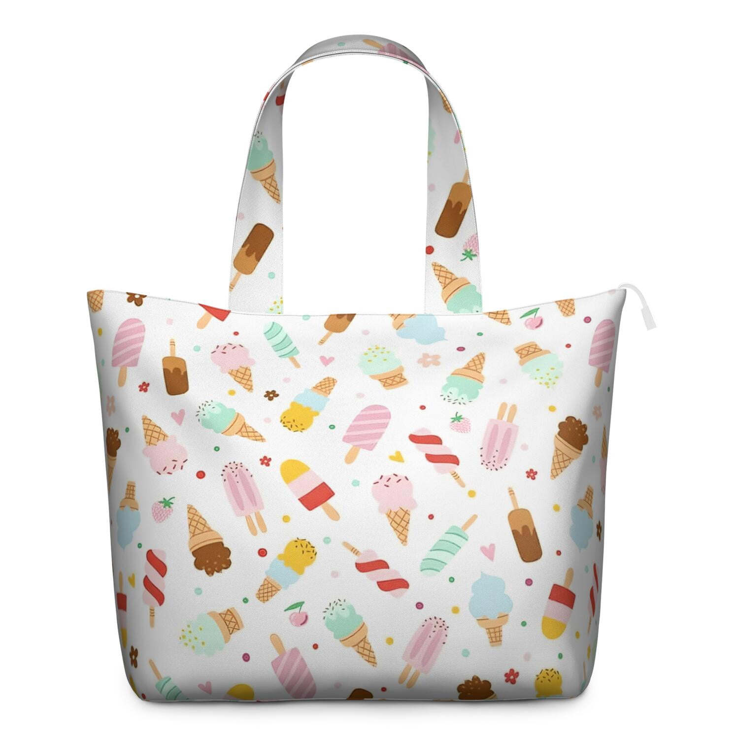 Summer Sweet Treats Themed Weekender Bag with Ice Cream Dessert Designs ...
