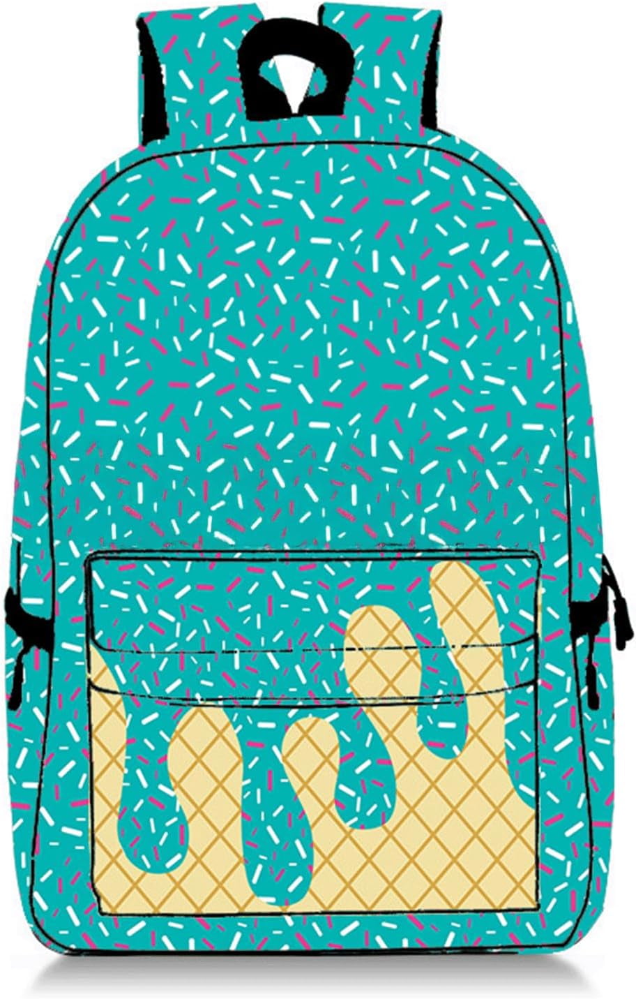Summer Sweetheart Ice Cream Backpack, large-capacity waterproof travel ...