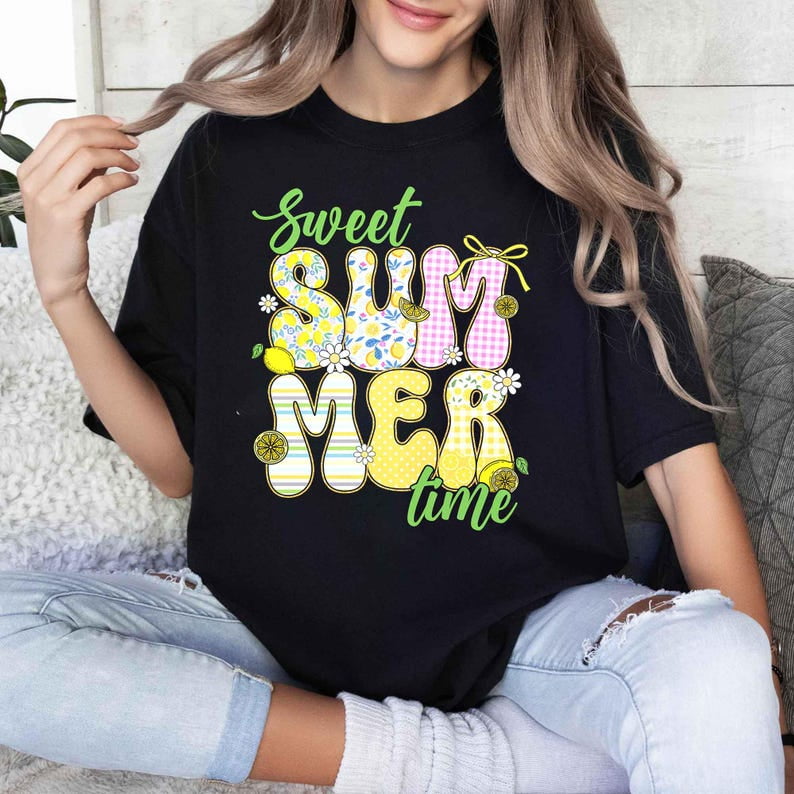 Summer T-Shirt, Sweet Summer Tee, Beach Shirt, Funny Summer Lemon Shirt ...