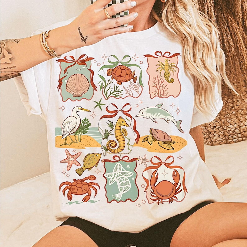 Summer T-shirt, Coastal Shirt,T rendy Summer Shirt, Beach Shirt ...