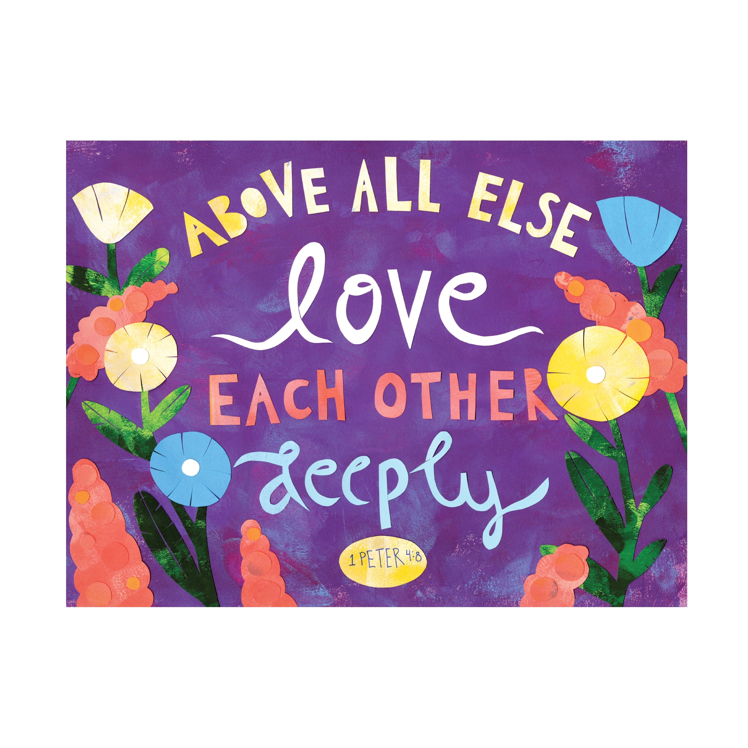 Summer Tali Hilty 'Above All Else Love Each Other Deeply' Canvas Art ...