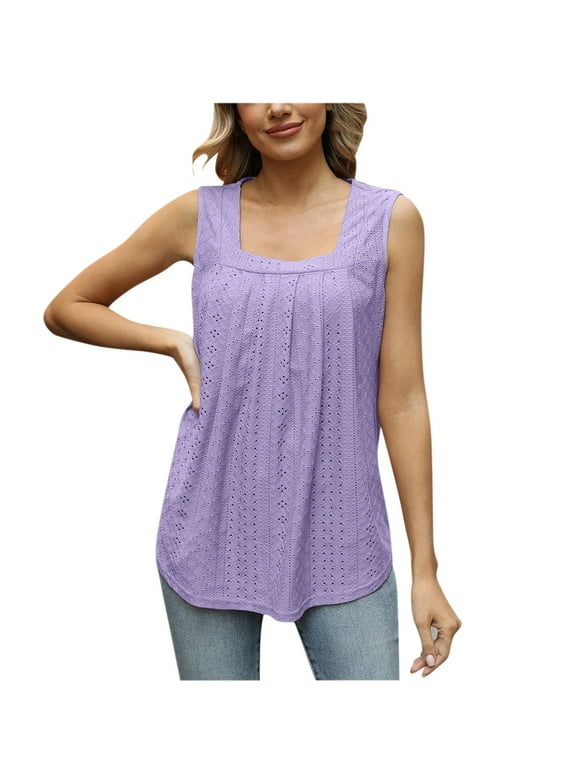 Square Cut Tank Tops