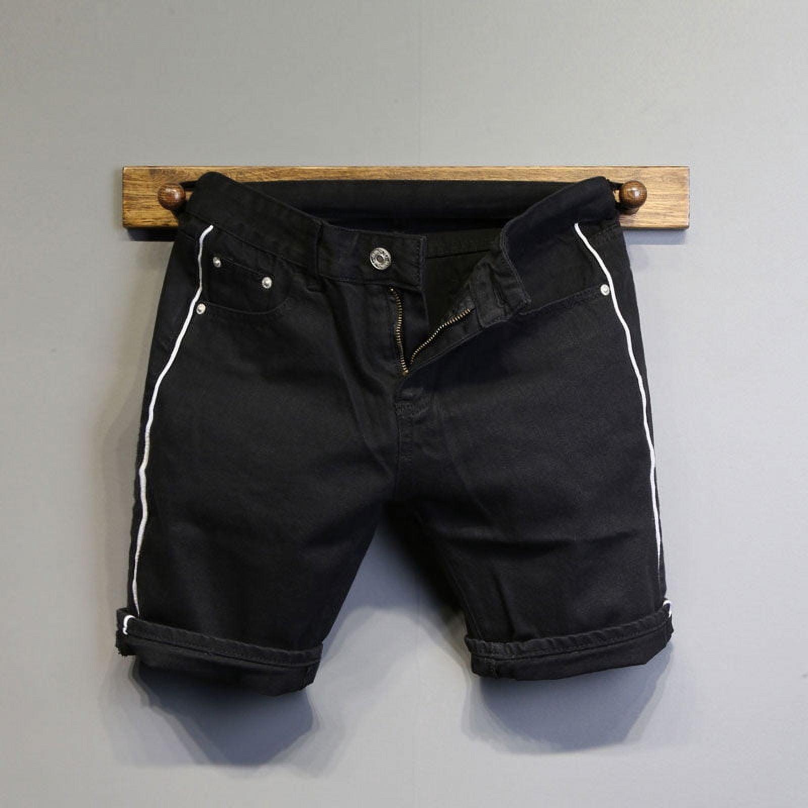 Summer Thin Designer Slim-Fit Men‘s Jeans Shorts Boyfriend White Color ...