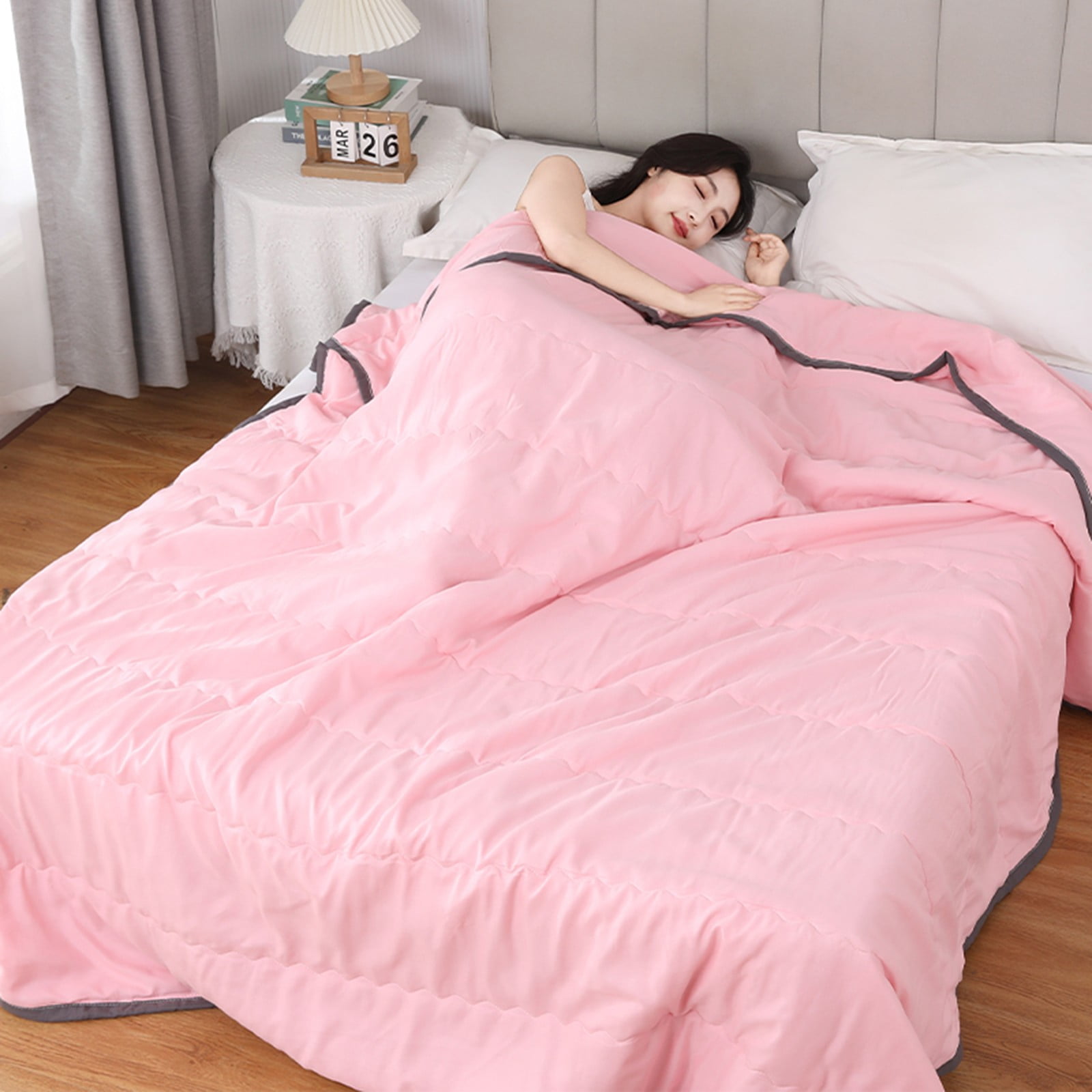 Summer Thin Quilt*1 Piece,Ice Blanket For All Season Lightweight Summer Cooler Quilt For Hot ...