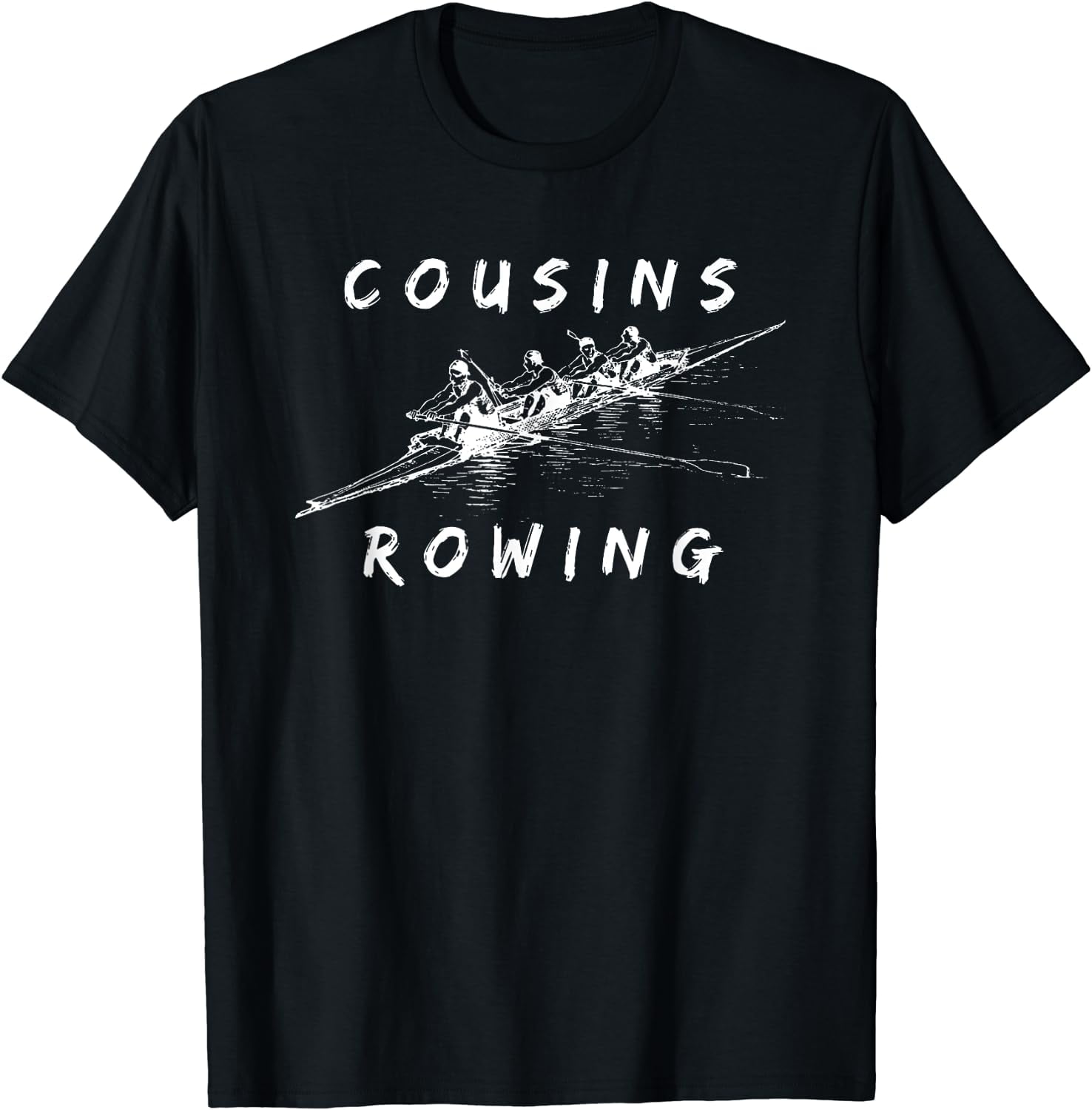 Summer Time Cousins Rowing Crew Rowboat T-Shirt - Walmart.com