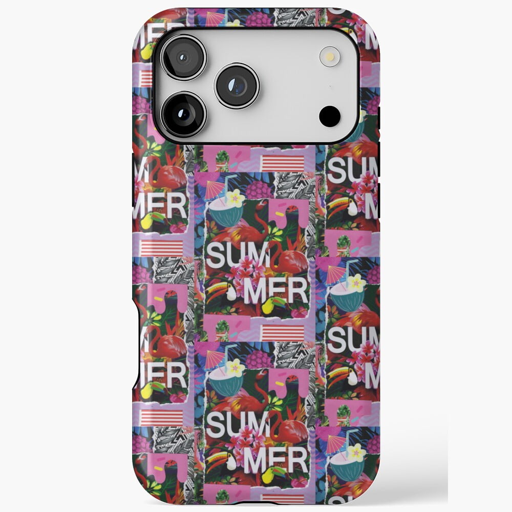 Summer Time Scrapbook Style Fun Phone Case for iPhone 11 through 17 Pro ...