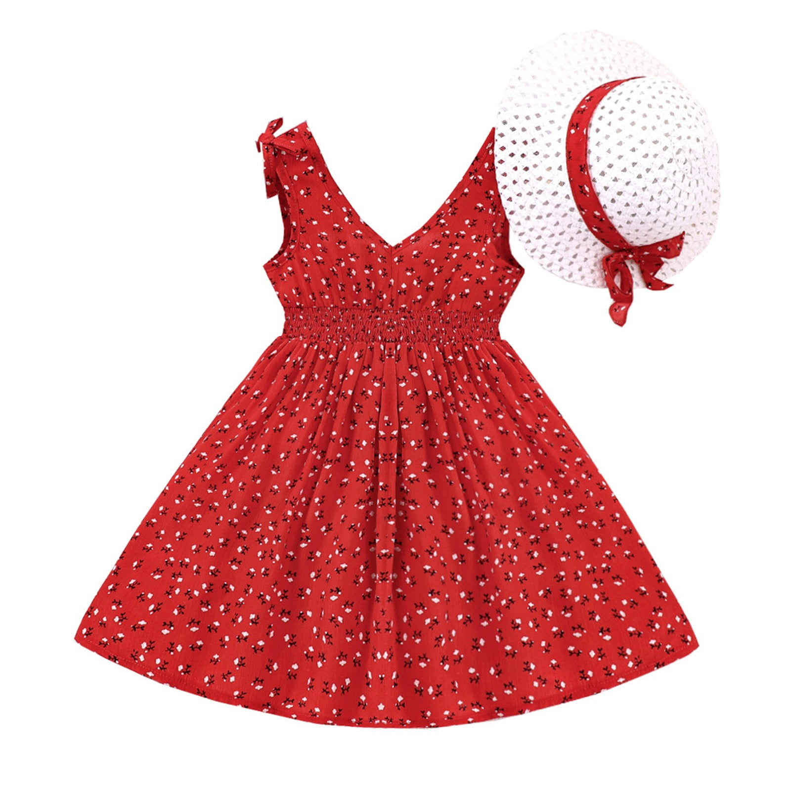 Summer Toddlers Girls Baby Dress Sleeveless Chiffon Polka Dot Party ...