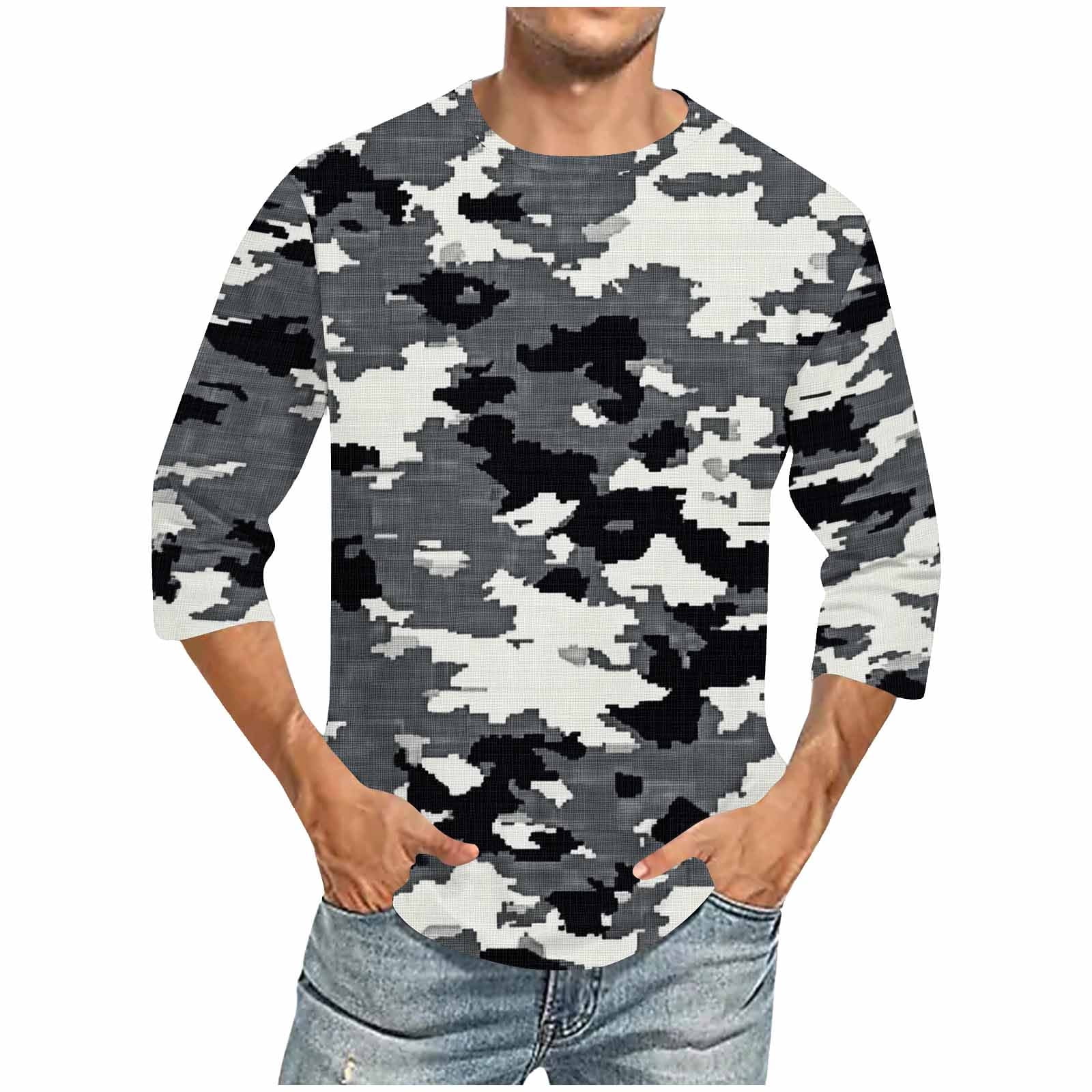 Summer Tops for Men 2025 Trendy Sexy Casual Mens Blouses Casual Cotton ...