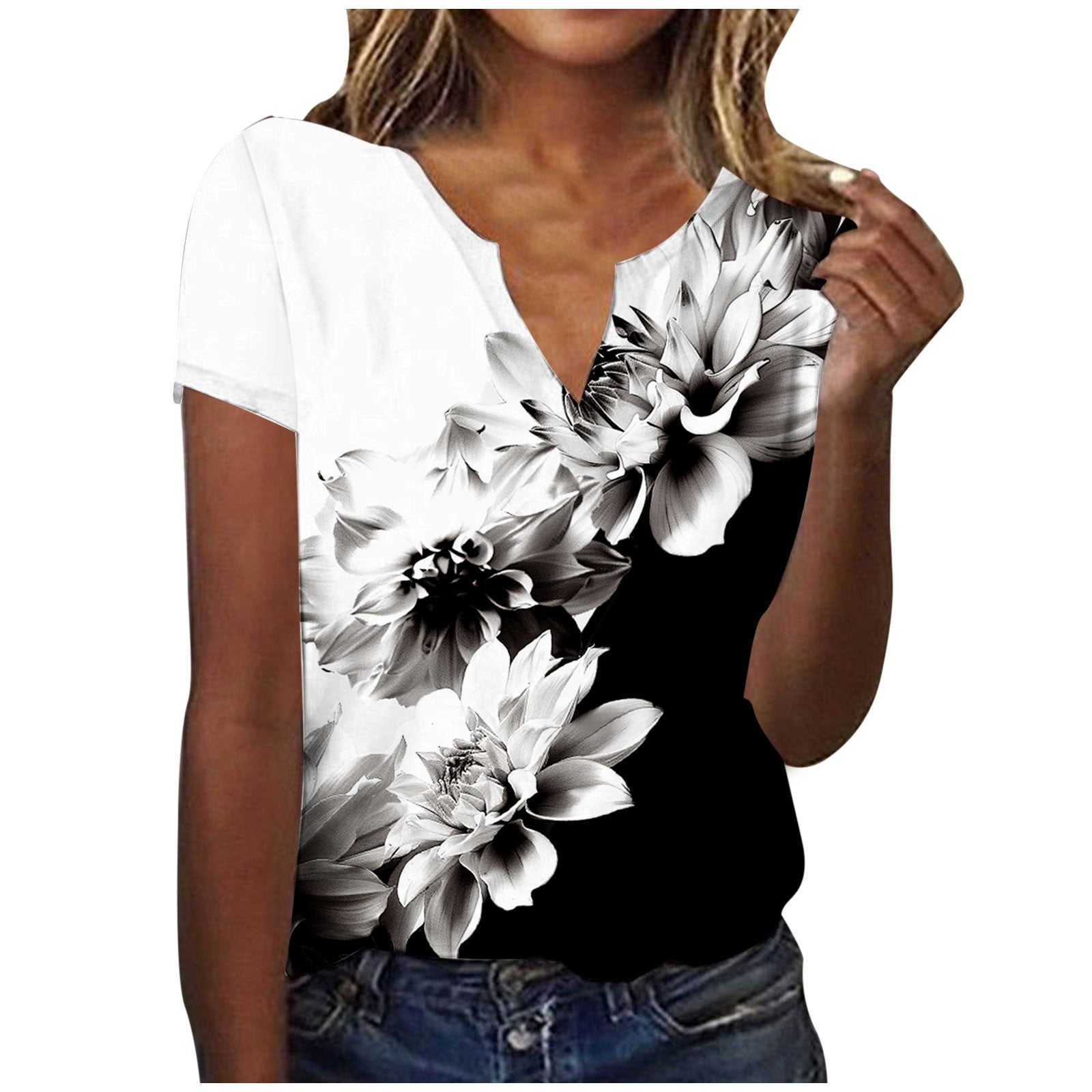 Summer Tops for Women 2025 Trendy, White Blouse for Women Dressy ...