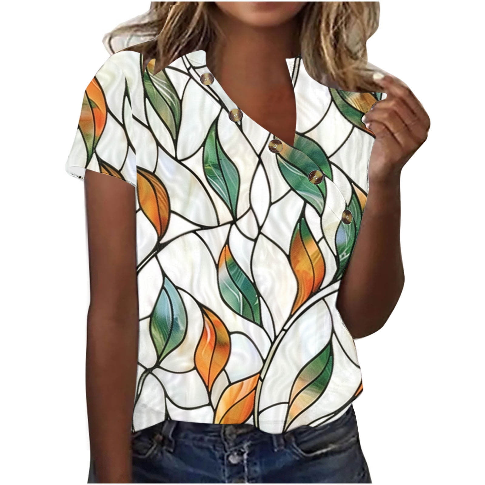 Summer Tops for Women 2025 Trendy, Womens Blouses for Work Professional ...