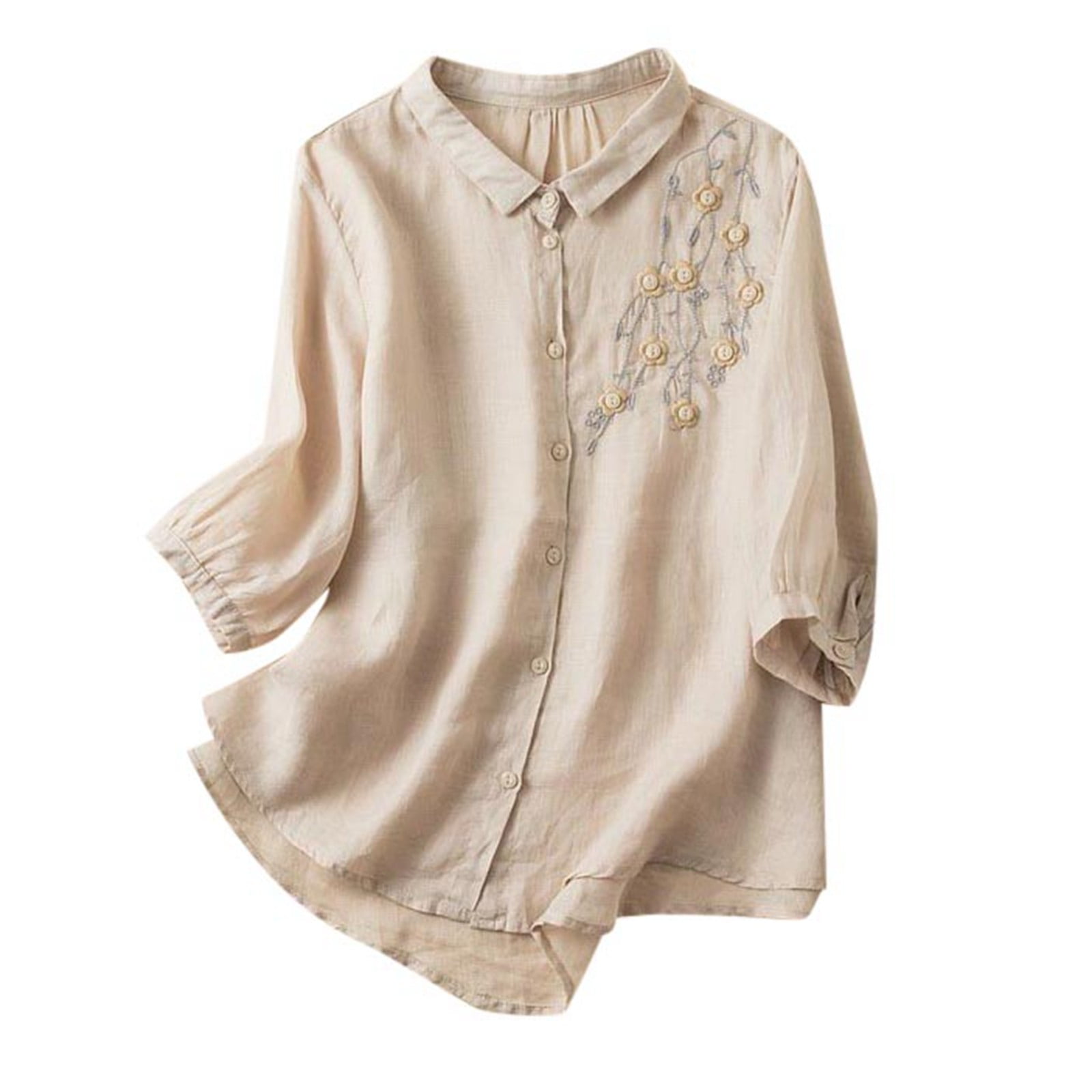 Summer Tops, Women Blouses, Trendy Women's Lightweight Solid Color Tops ...
