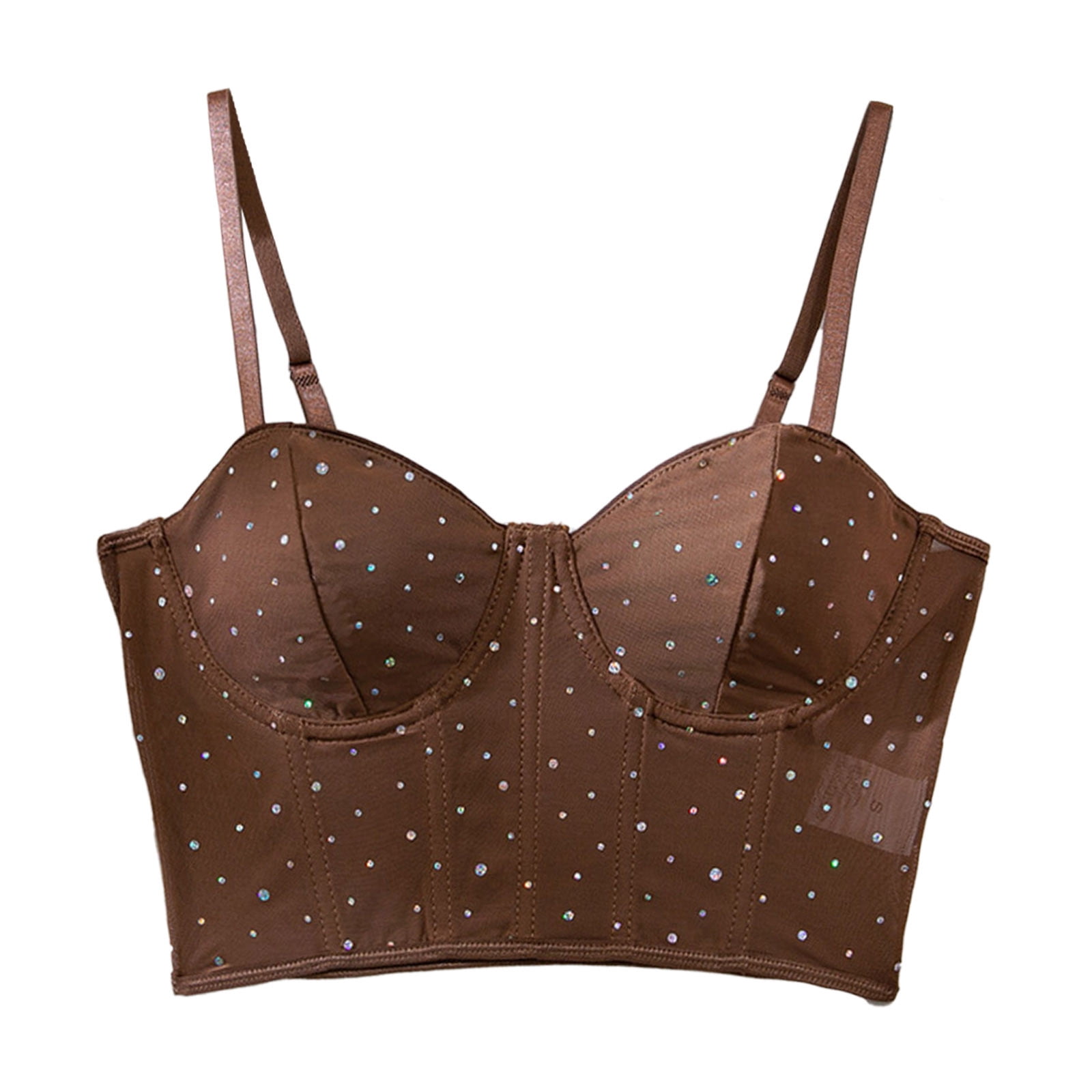 Summer Tops for Women Cropped Bra Toe Tops under Cardigan Stripe Top ...