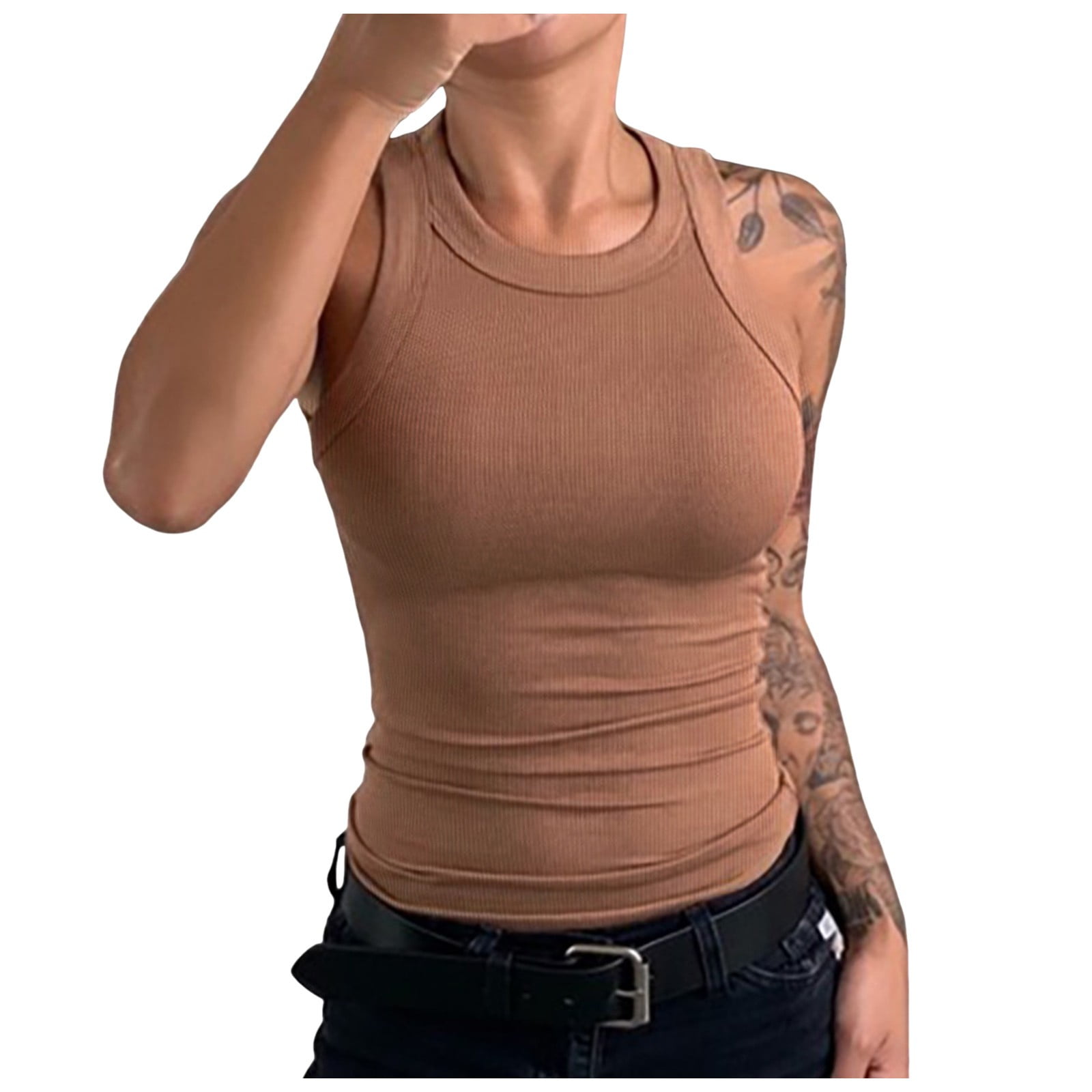 Summer Tops for Women Cropped Padded Tops for Women Cropped Bodysuit ...