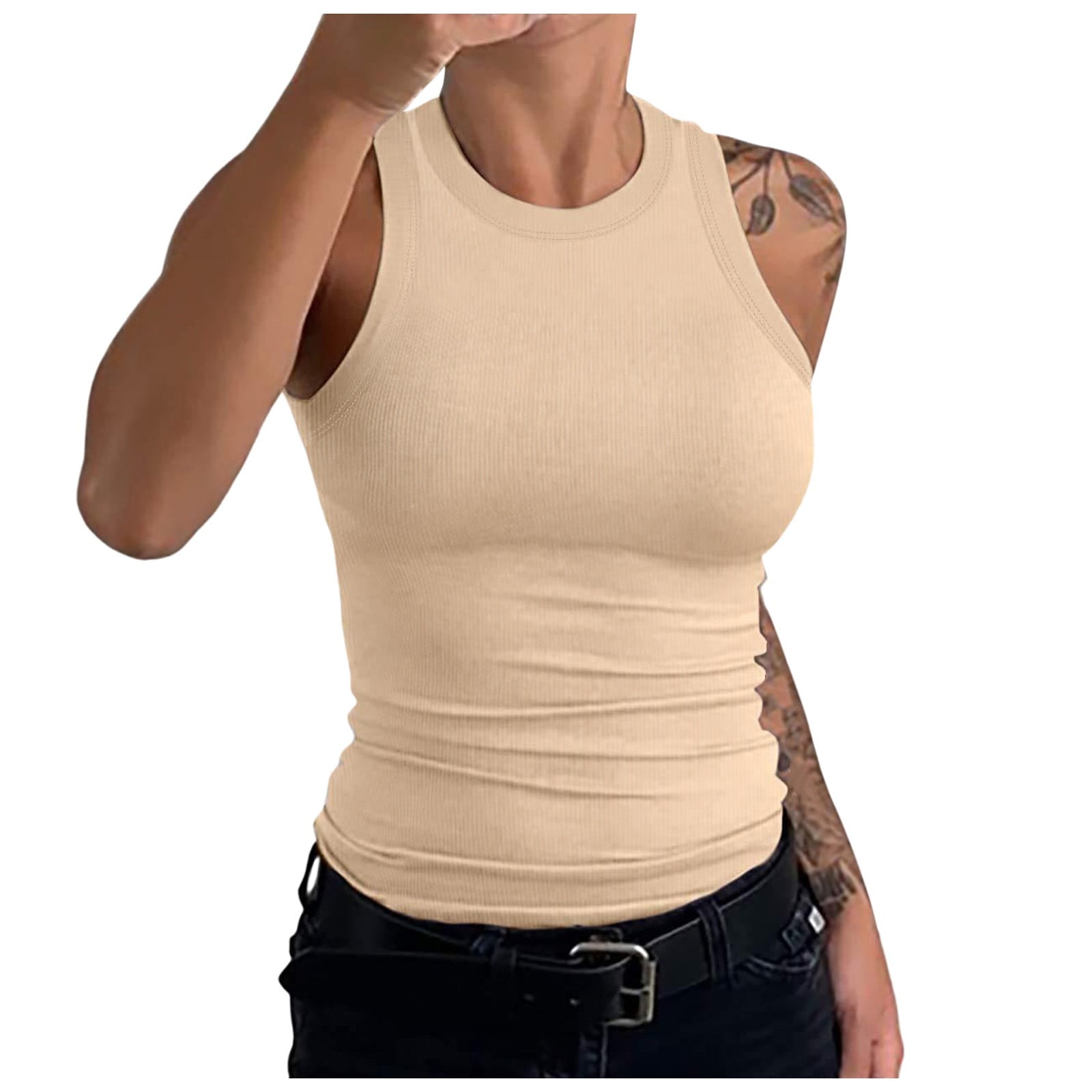 Summer Tops for Women Cropped Padded Tops for Women Cropped Bodysuit ...