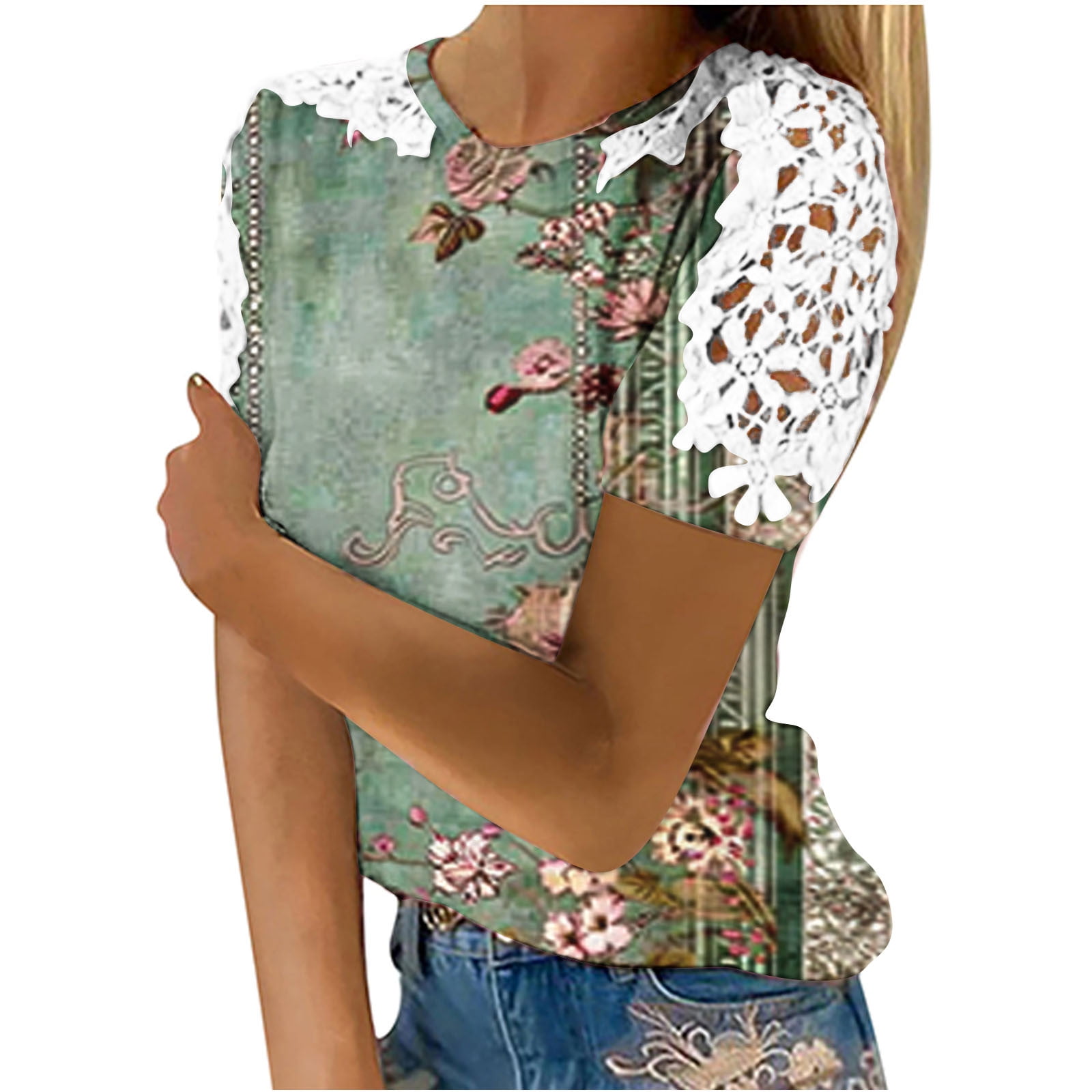 Summer Tops for Women 2025 Plus Size Button Down Shirts for Women ...