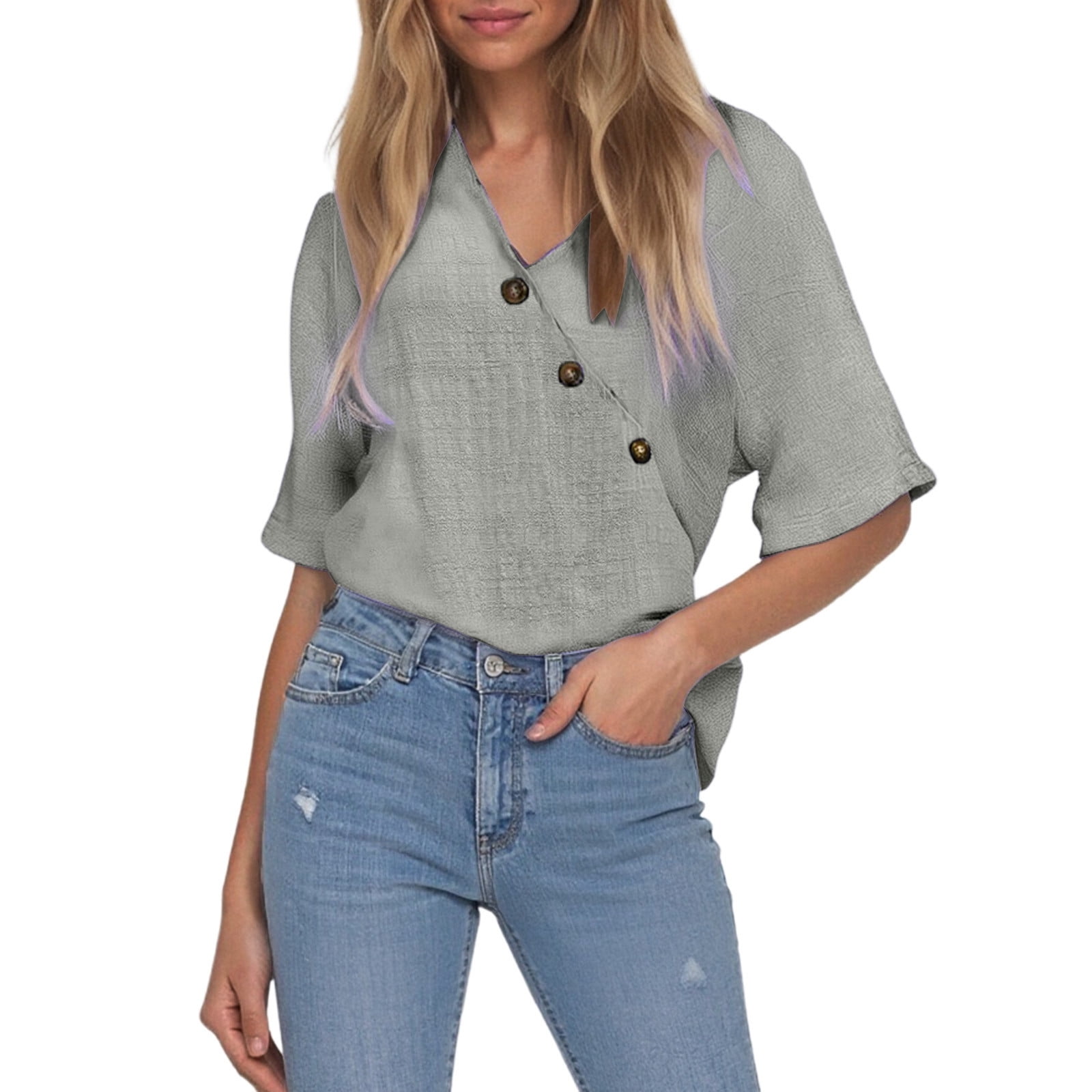 Summer Tops for Women Trendy Casual Wear Versatile Regular Fit Ideal ...