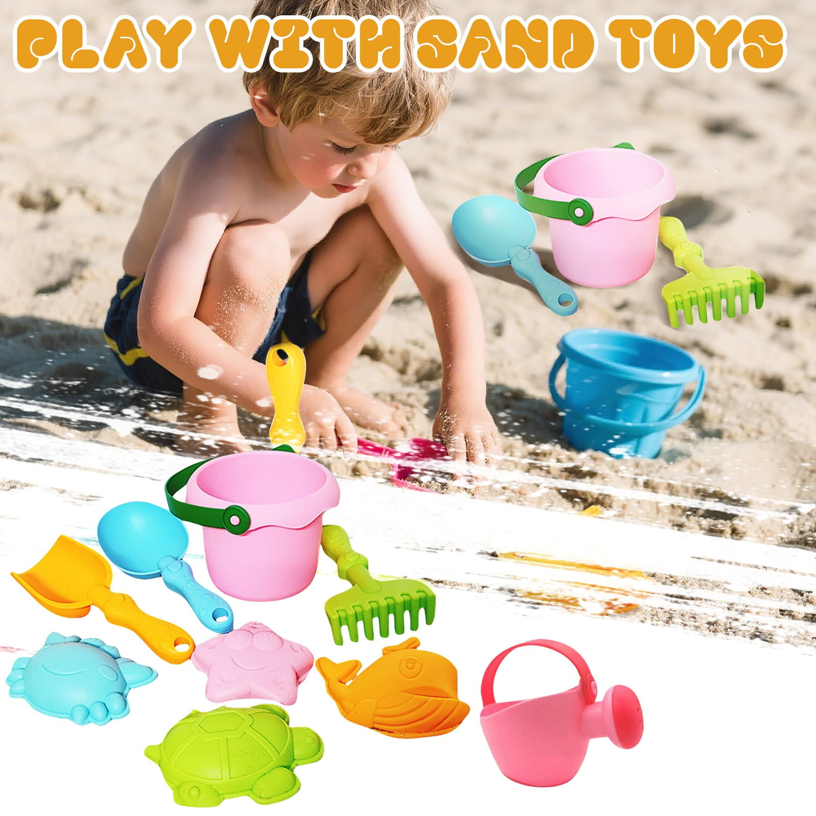 Summer Toys Children's Beach Toy Set Baby Playing With Sand Tools ...