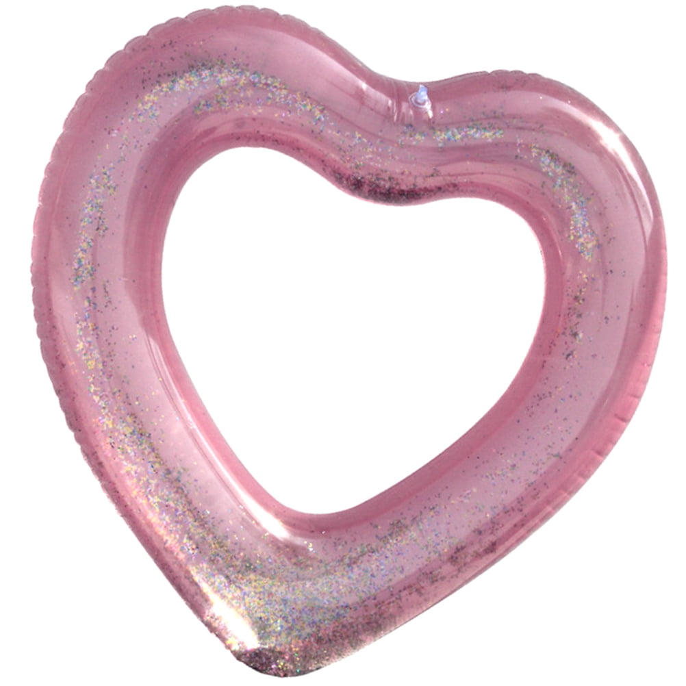 Summer Toys for Kids Sand & Beach Heart Sequin Swim Ring Pool Float ...