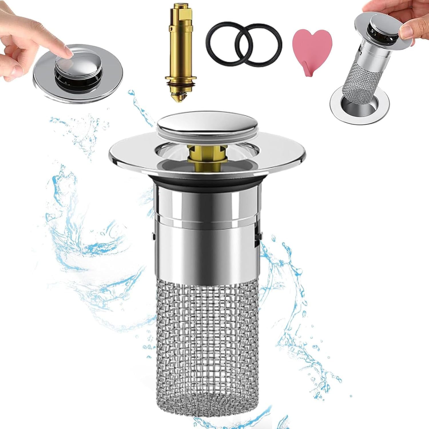 Summer Travel Multipurpose Drain Hair Catcher, Sink Drain Filter ...