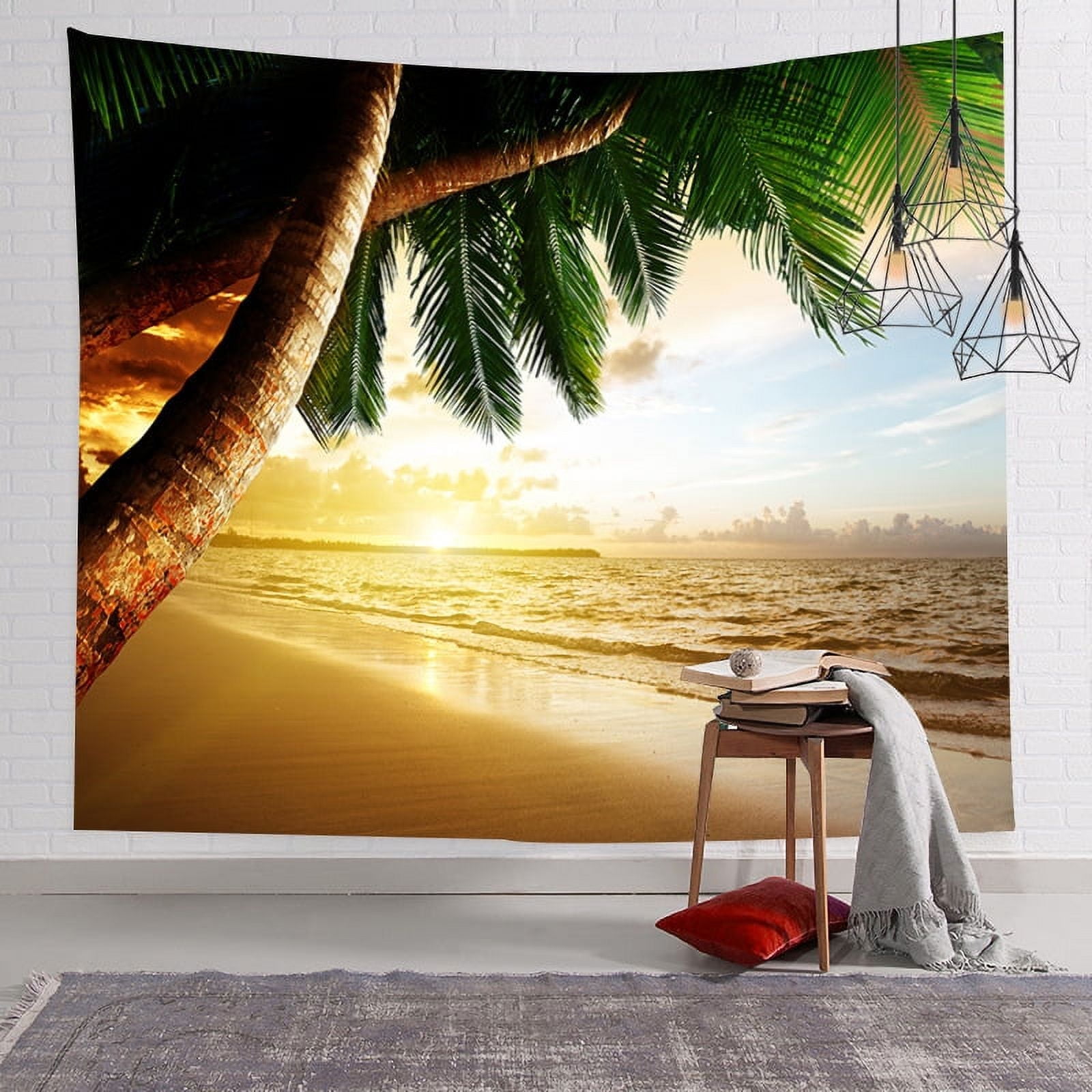 Summer Tropical Beach Backdrop Seaside Island Palm Trees Photography ...