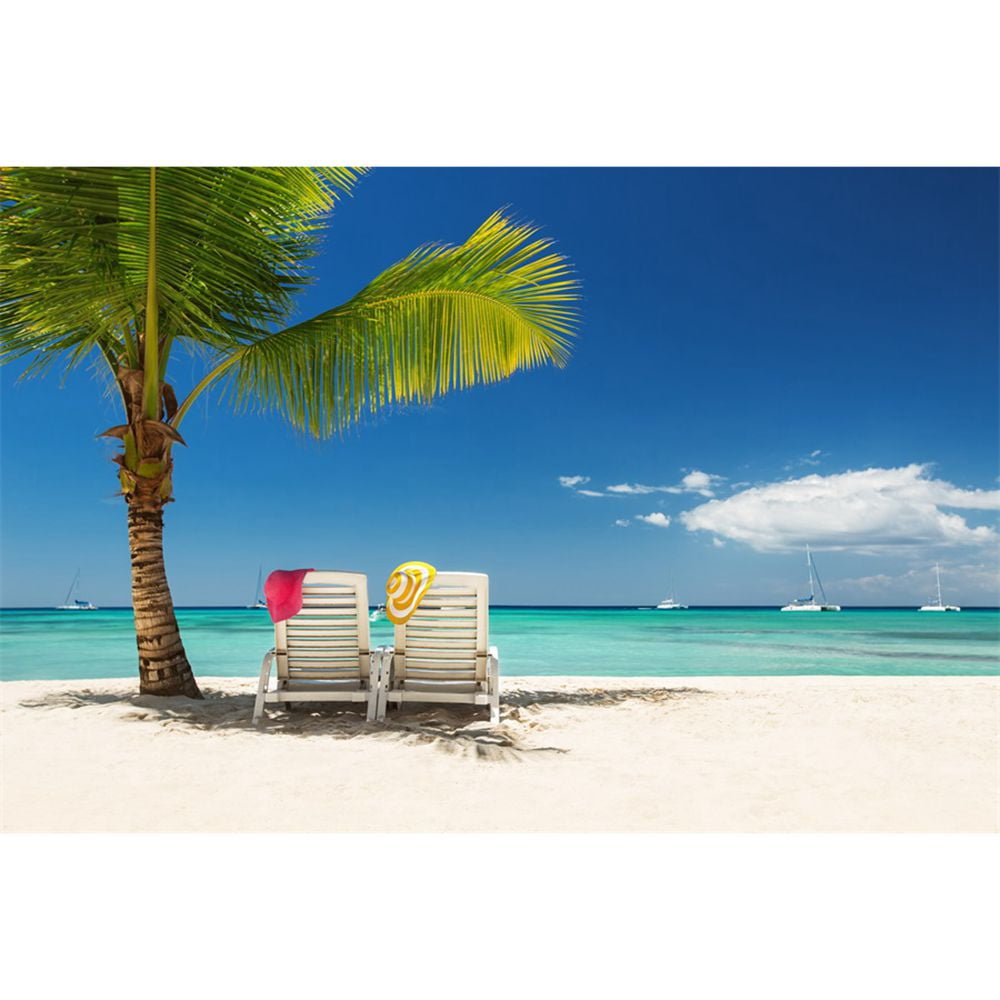 Summer Tropical Beach Holiday Backdrop Blue Ocean Holiday Photocall ...