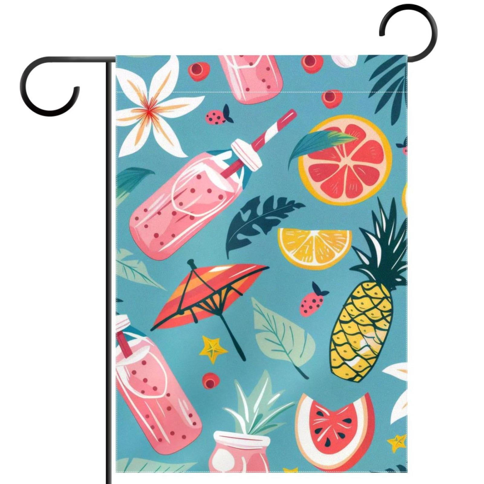 Summer Tropical Beach Vibes Welcome Garden Flags, 12 x 18 Inch Double ...