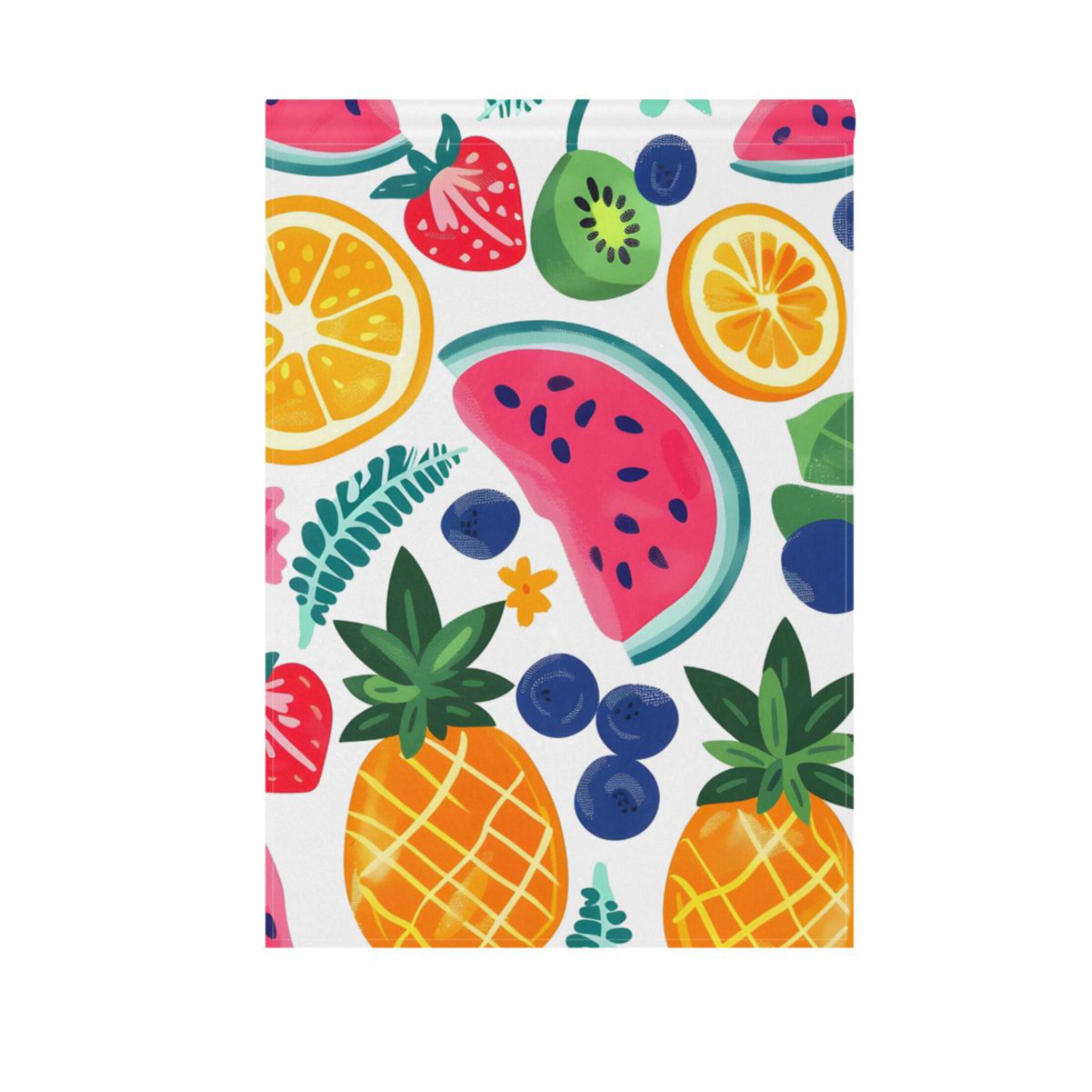Summer Tropical Fruits Garden Flag 12"x18" Double-Sided Yard Flags for ...