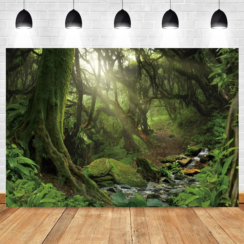 Summer Tropical Jungle Forest Spring Backdrop For Photography Palm Tree ...