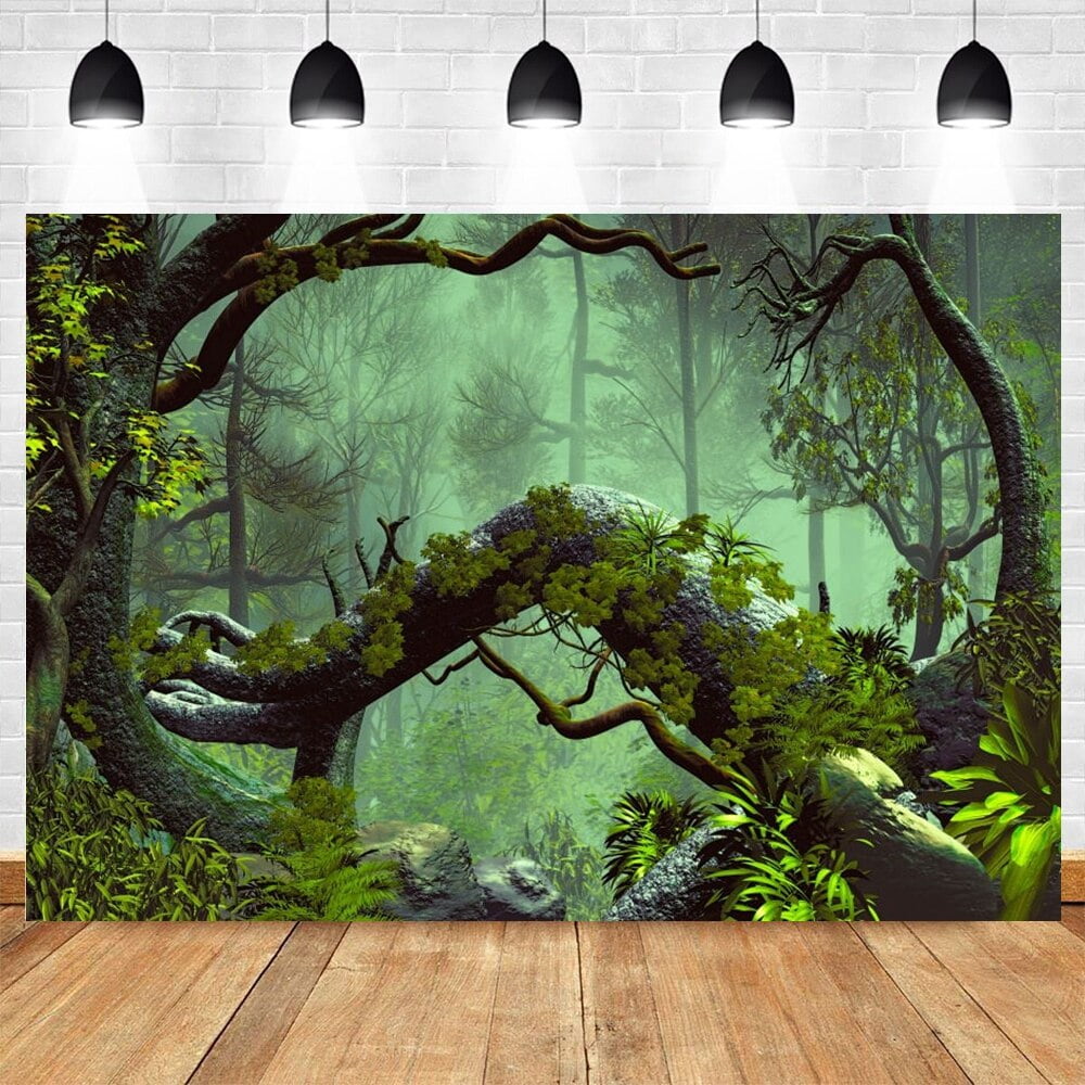 Summer Tropical Jungle Forest Spring Backdrop For Photography Palm Tree ...