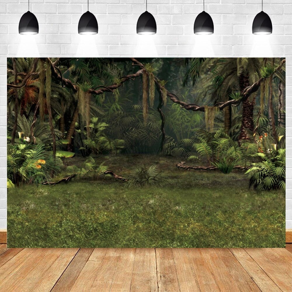 Summer Tropical Jungle Forest Spring Backdrop For Photography Palm Tree ...