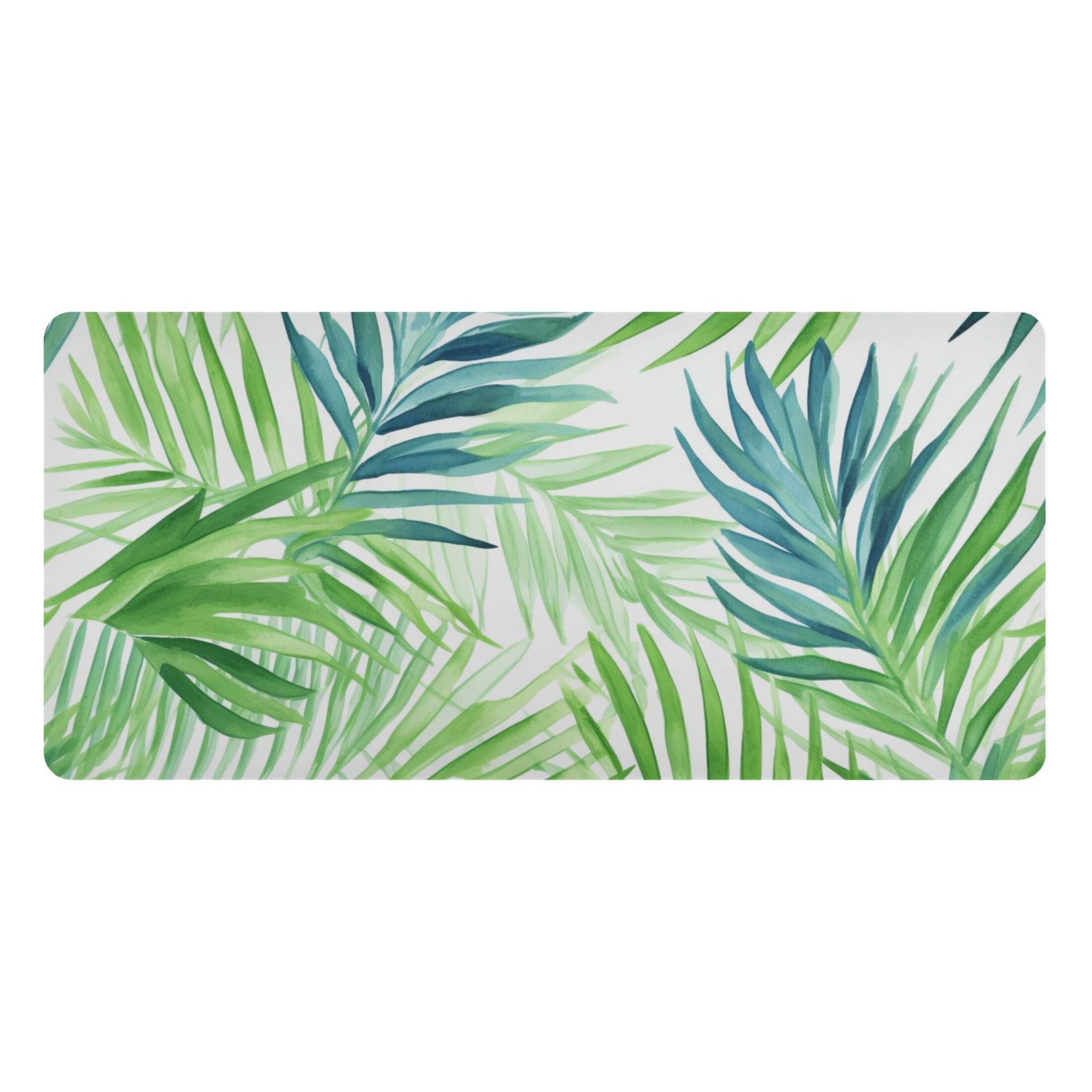 Summer Tropical Leaves Desk Mats Large Mouse Pad Long Keyboard Computer ...