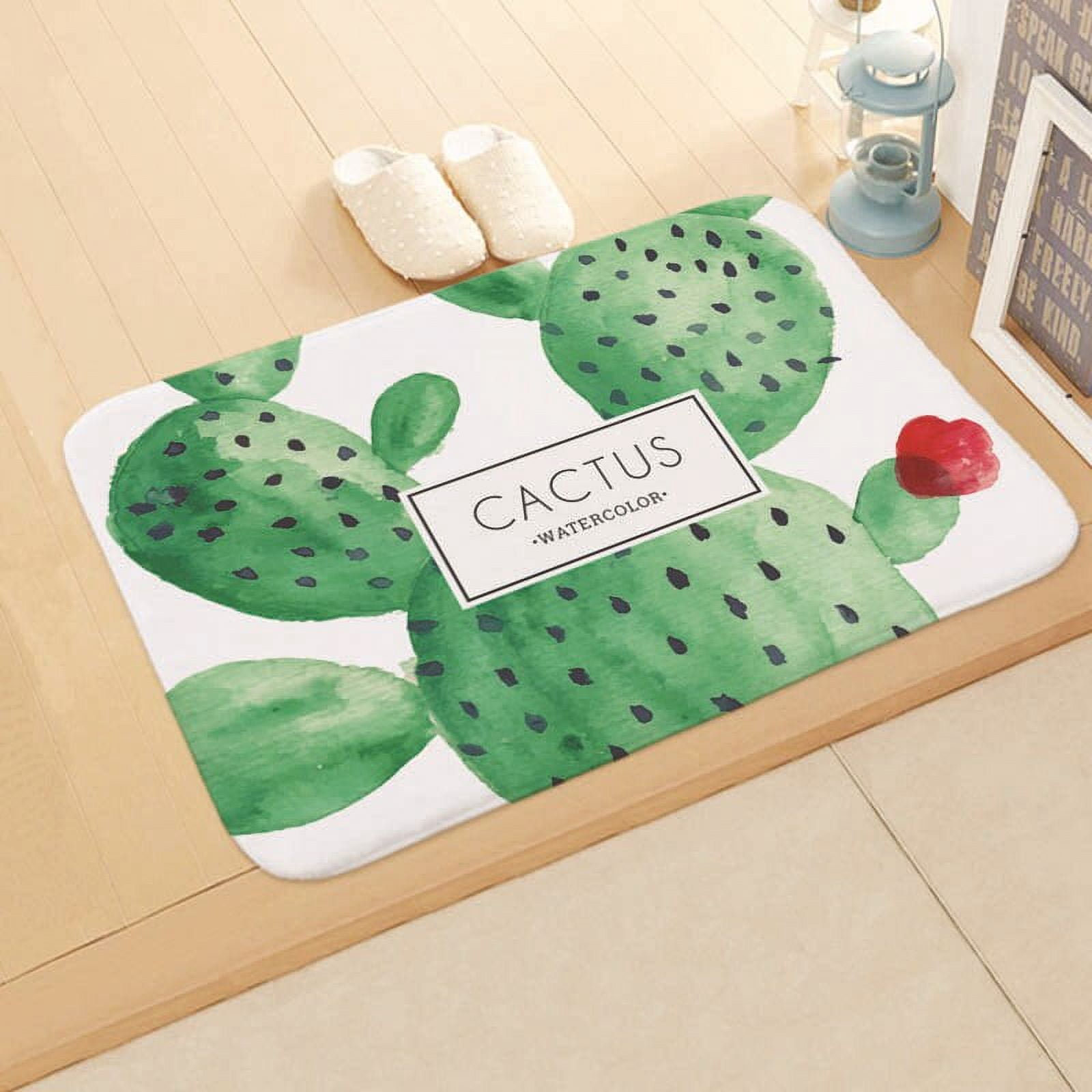 Summer Tropical Plants Cactus Doormat Mexico Cactus Anti-Slip Door Mat ...