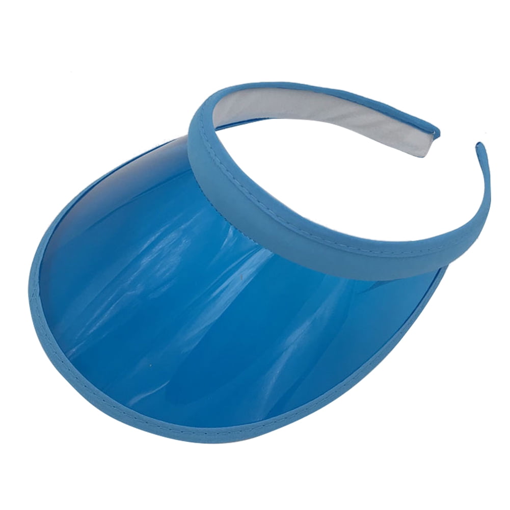 Summer Unisex Sun Visors Hats Plastic Clear UV Protection Cap for ...