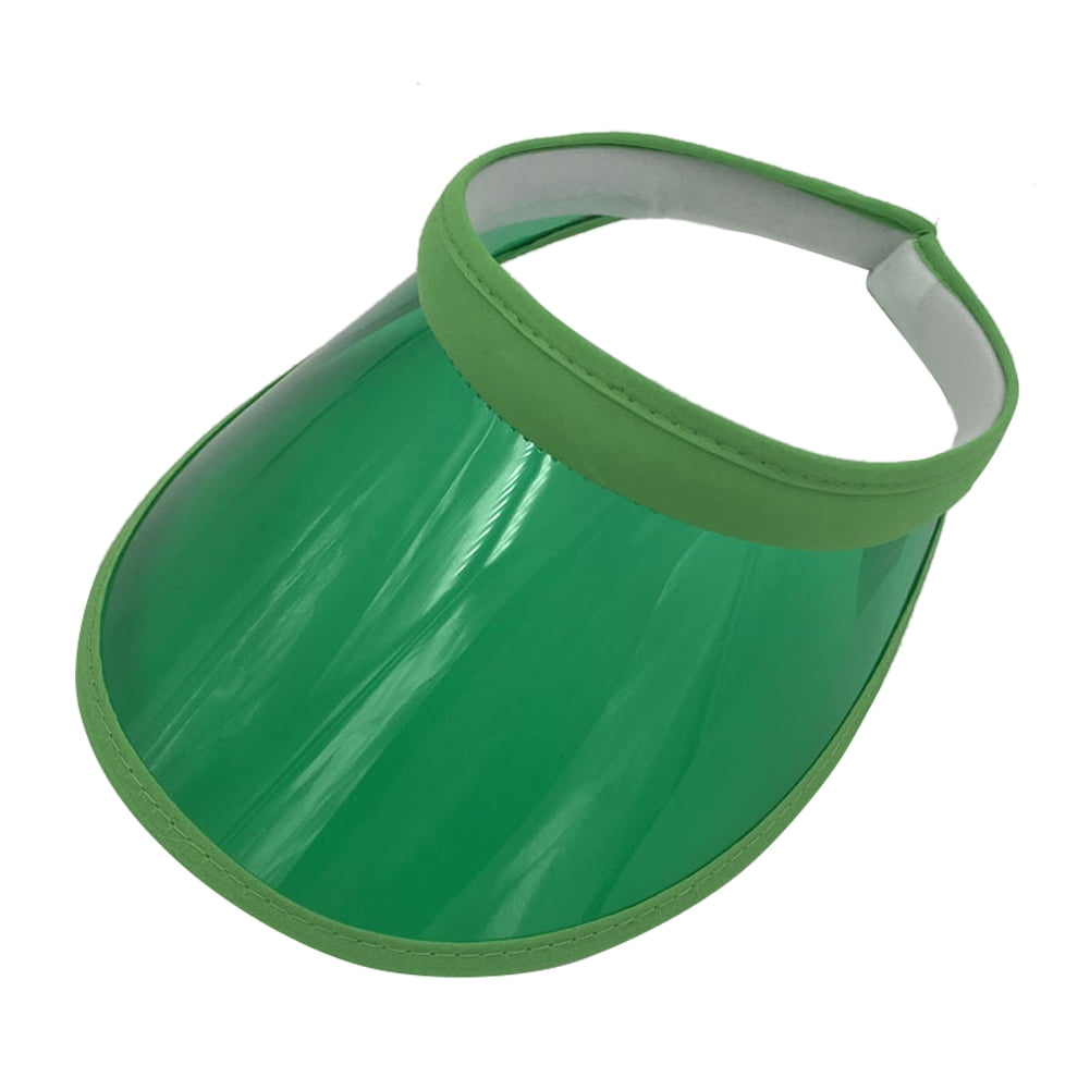 Summer Unisex Sun Visors Hats Plastic Clear UV Protection Cap for ...