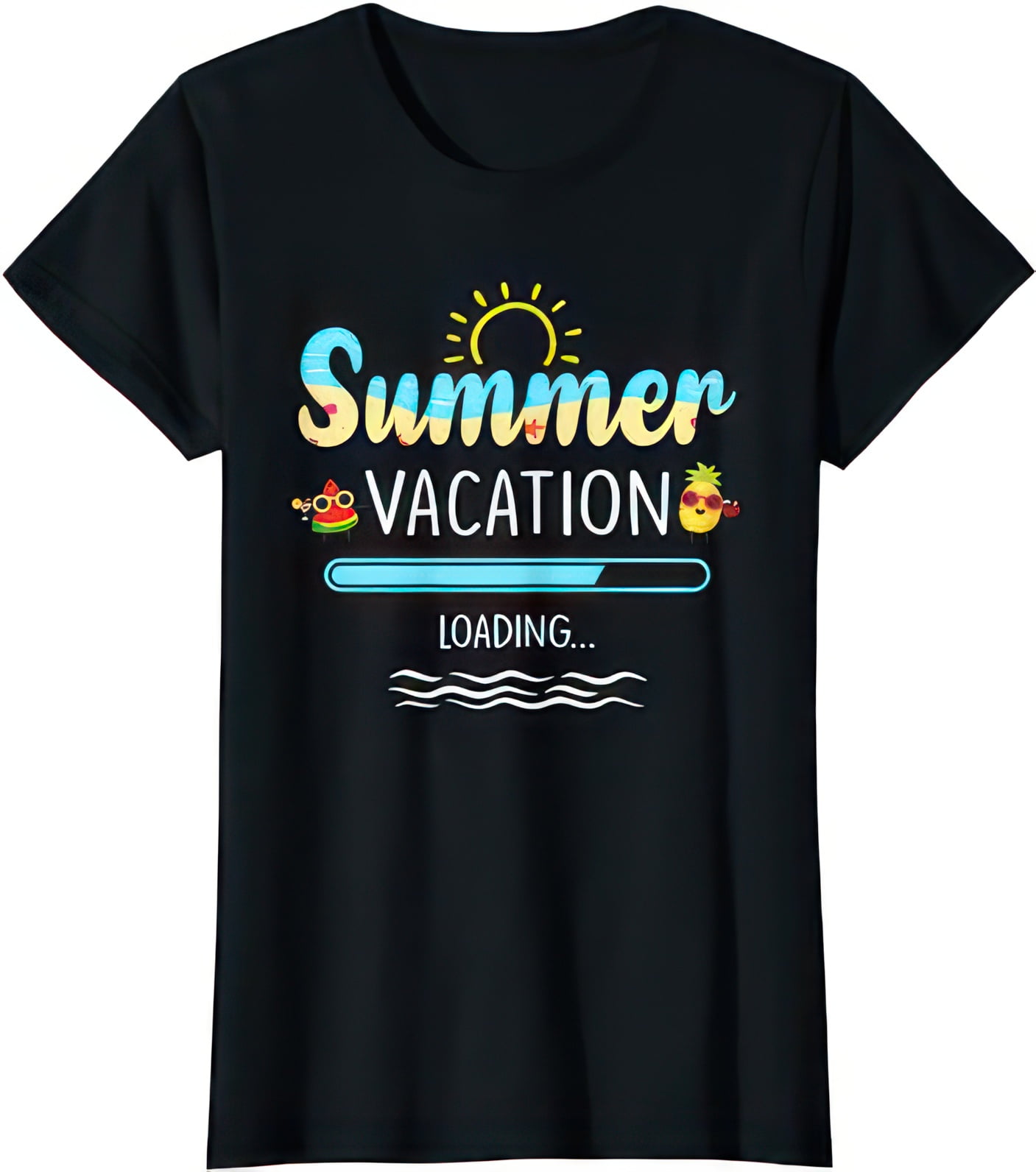 Summer Vacation Loading Last Day Of School Teacher T-Shirt T-shirts ...
