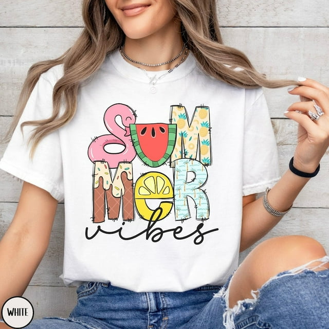 Summer Vibes Shirt Last Day of School Teacher Tee End of Year Summer ...