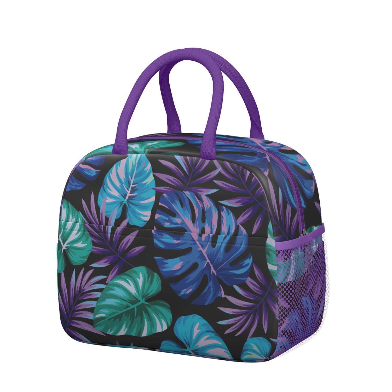 Summer Vibrant Insulated Lunch Bag - Lightweight & Reusable, Tropical ...