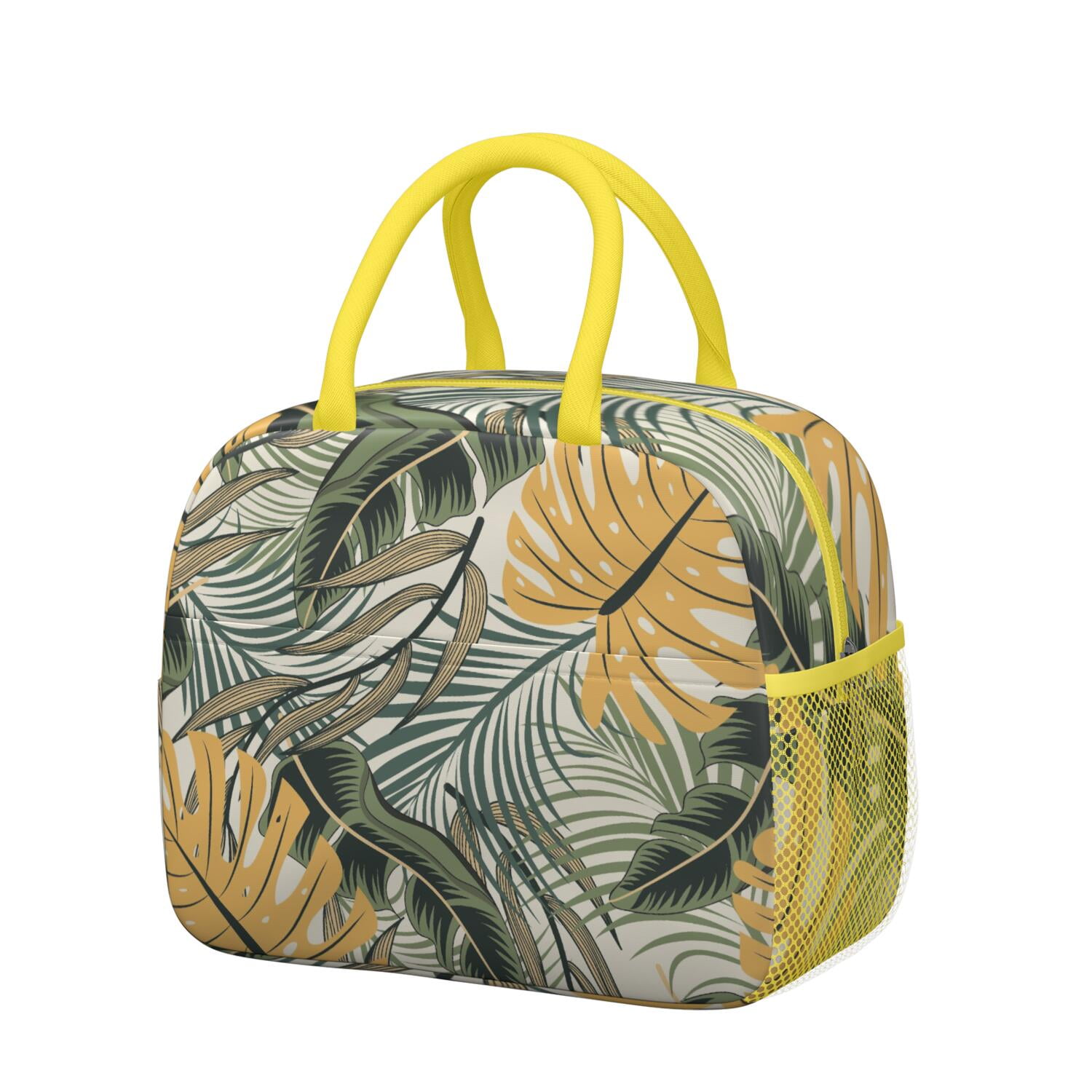 Summer Vibrant Insulated Lunch Bag - Lightweight & Reusable, Tropical ...