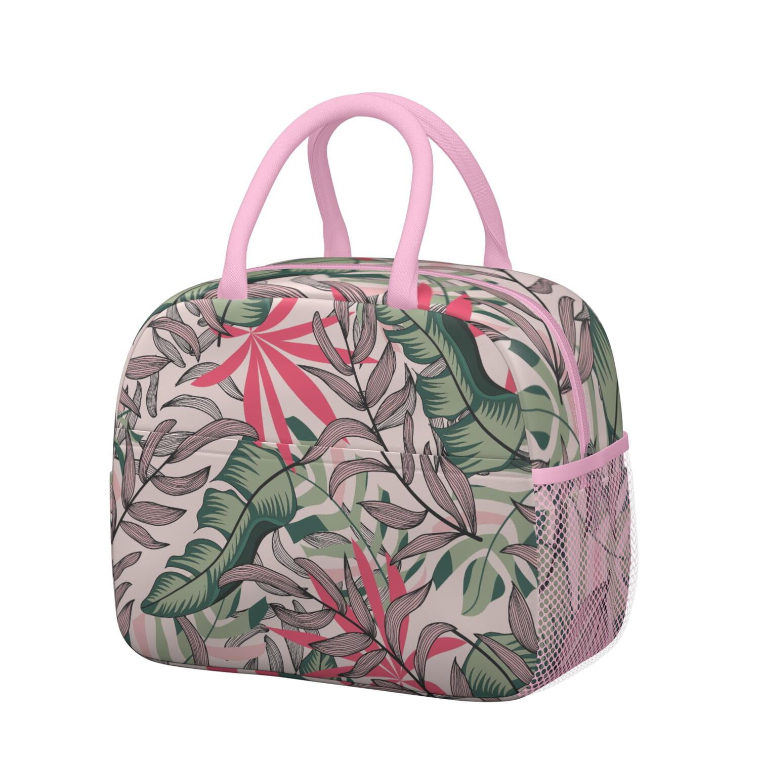Summer Vibrant Insulated Lunch Bag - Lightweight & Reusable, Tropical ...