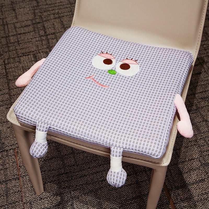 Summer Waffle Memory Cotton Cushion Office Long Sitting Chair Cushion ...