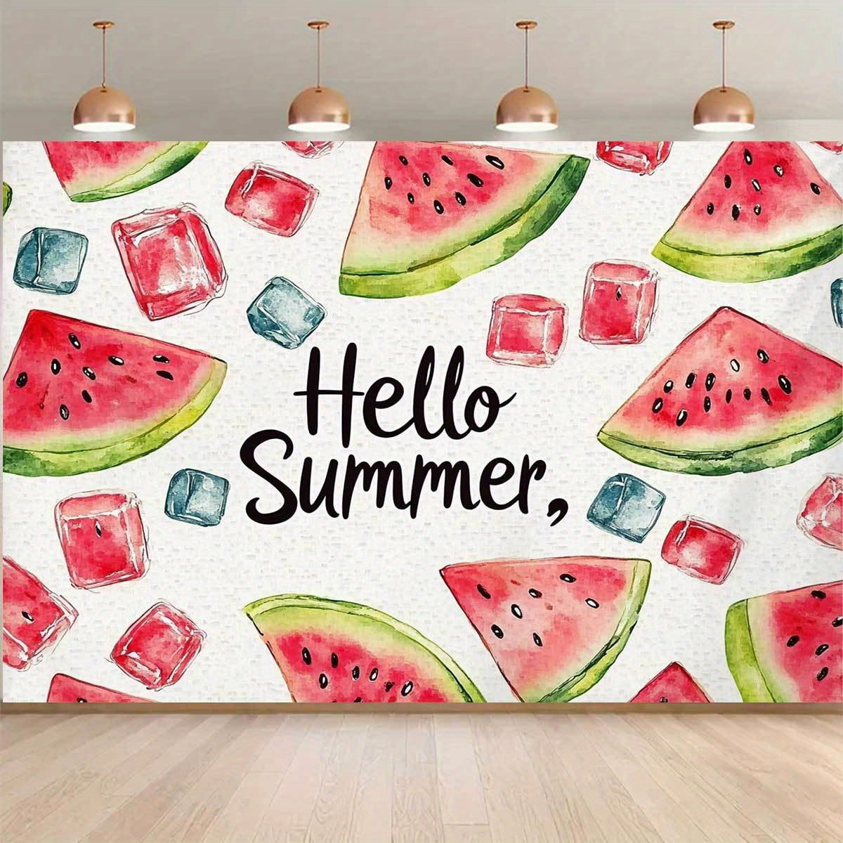 Summer Watermelon Backdrop Hello Summer Fruit Watermelon Photography ...