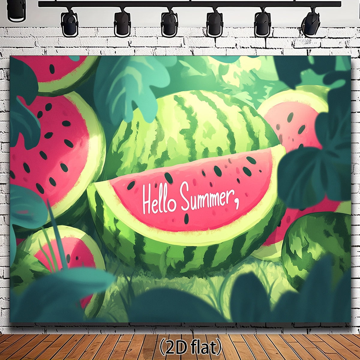 Summer Watermelon Backdrop Hello Summer Happy Birthday Party ...