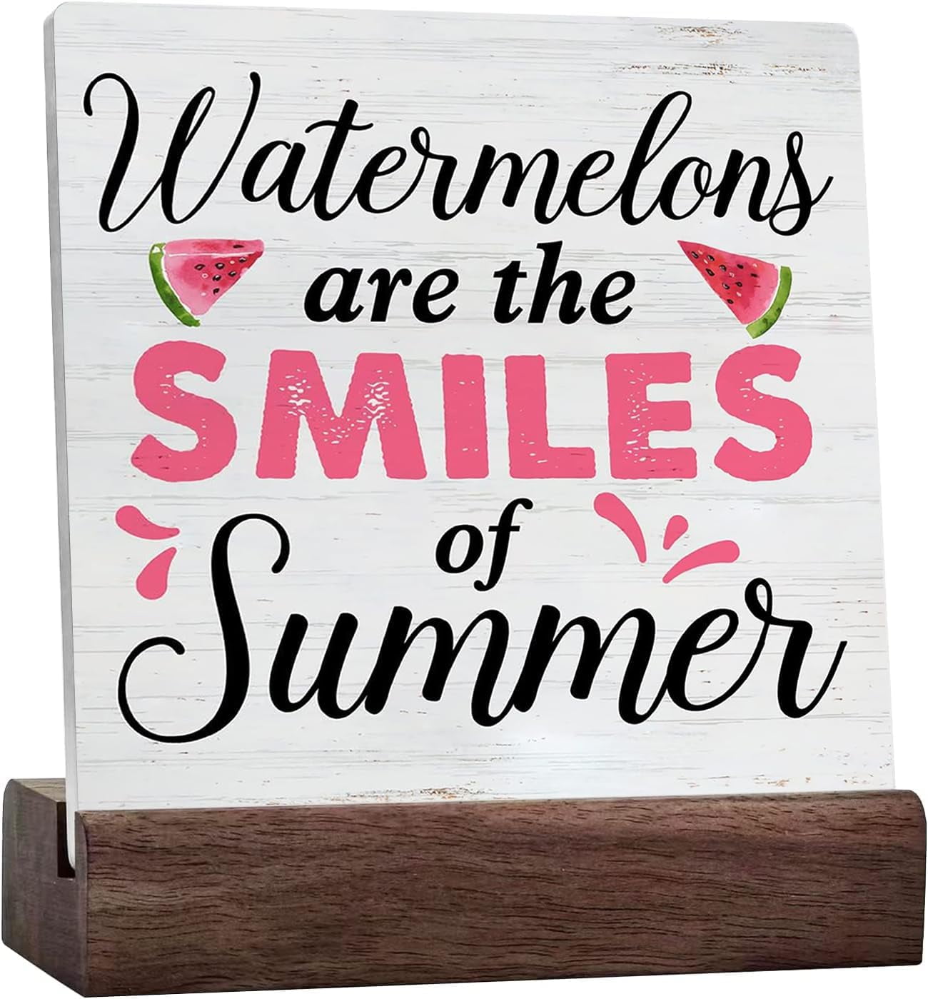 Summer Watermelon Ceramic Table Sign Decor Watermelons Are The Smiles ...