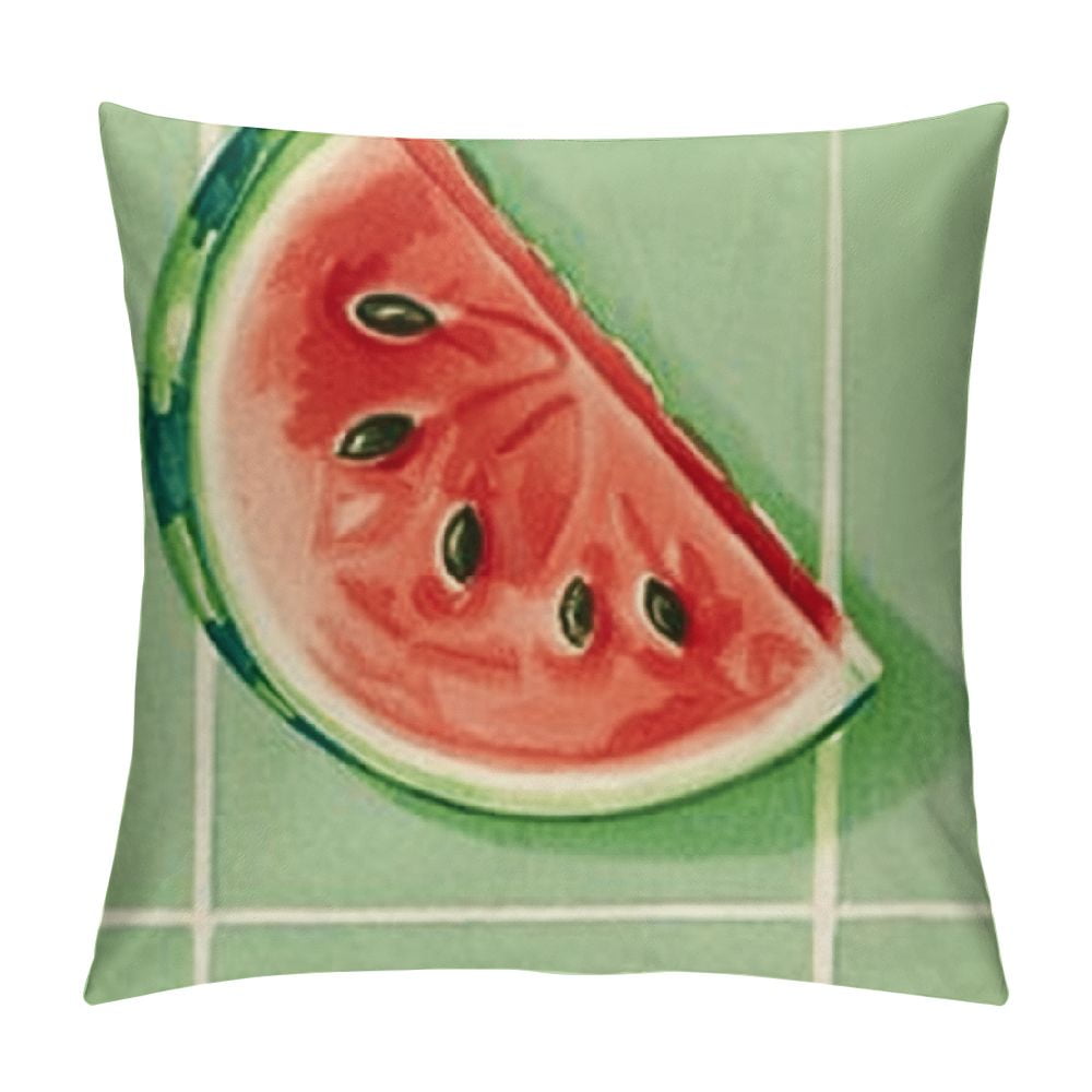 Summer Watermelon Decorative Throw Pillow Covers Life is Sweet Red ...